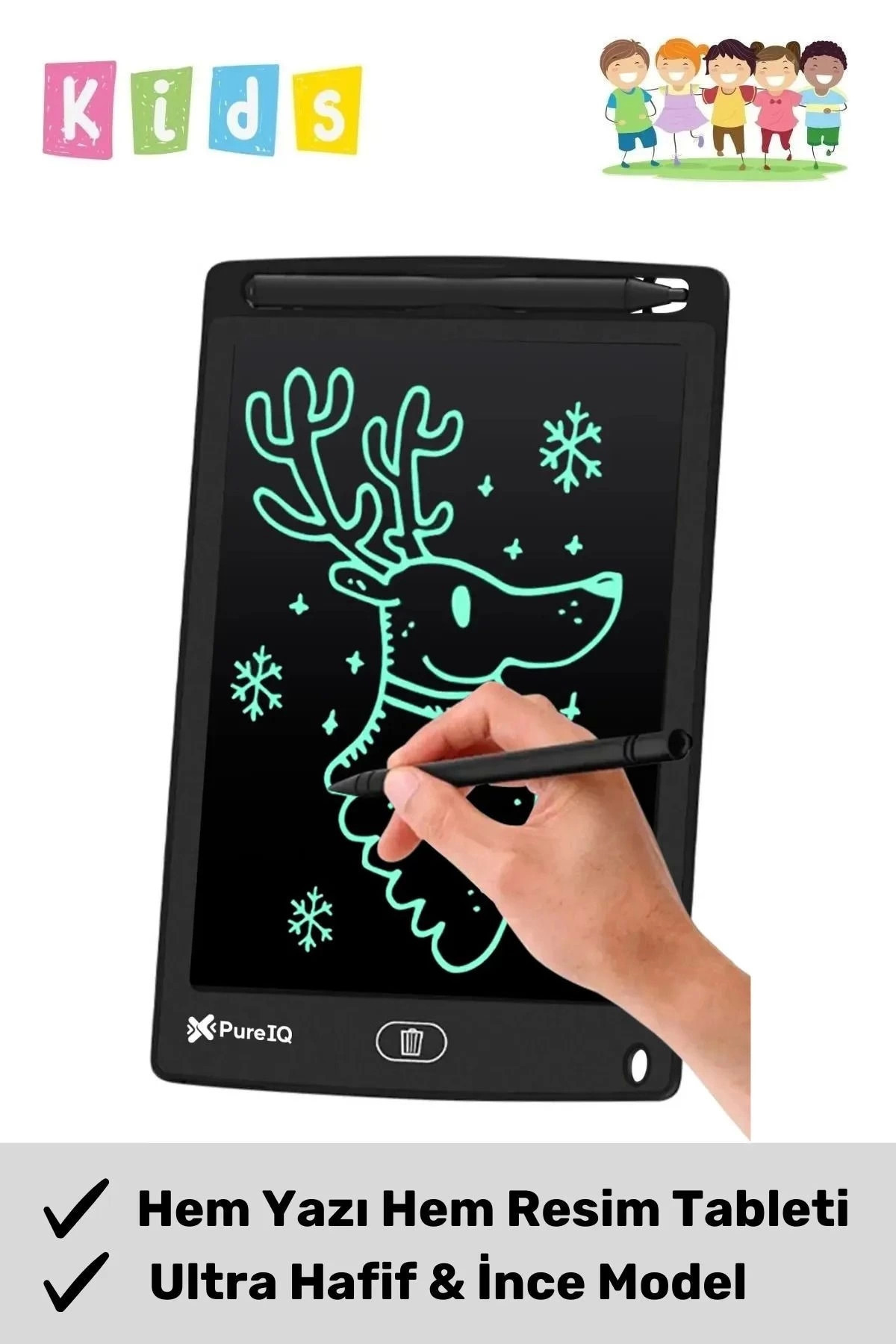 Premium Lcd Ekranlı Kalemli Dijital Çizim Tableti Yazı Tahtası Boyama ...