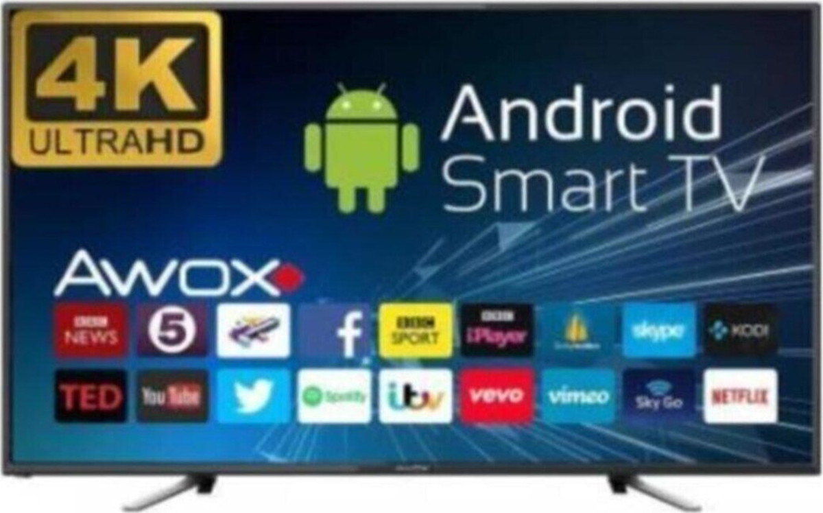 AWOX B205500S 55" 139 Ekran Uydu Alıcılı 4K Ultra HD Smart LED TV - idefix
