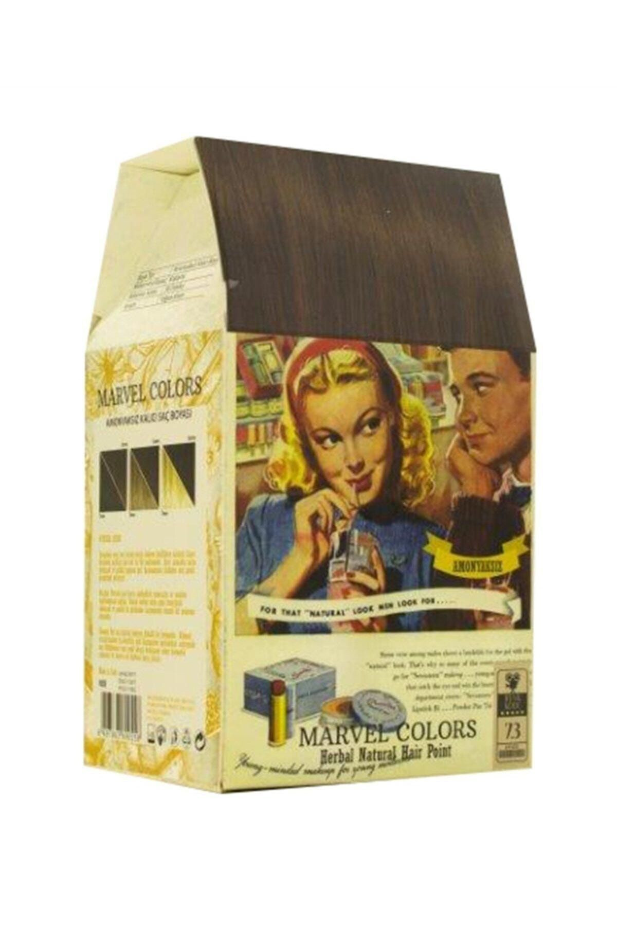 Marvel Colors Marvel Saç Boyası Amonyaksız Naturel 7.3 Orta Kumral Dore ...