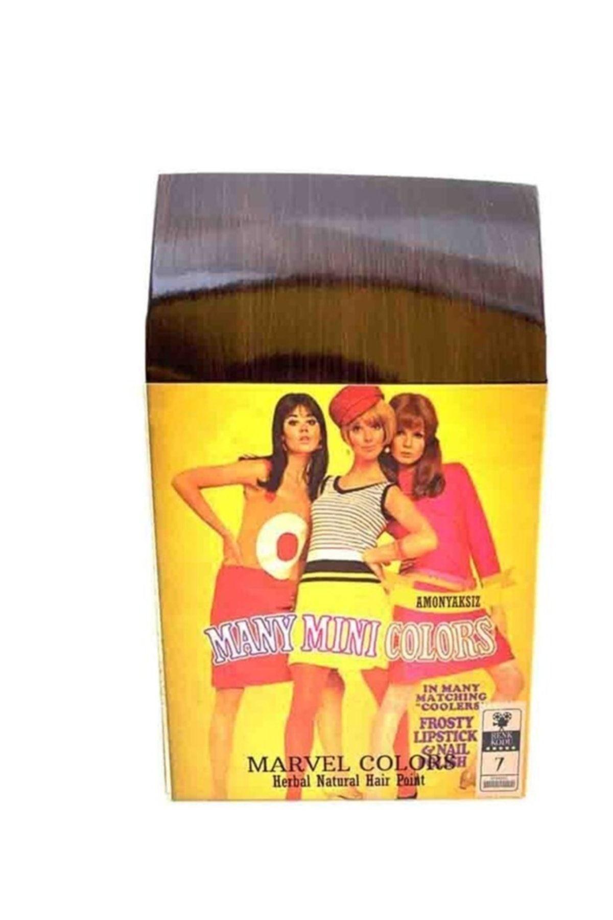 Marvel Colors Marvel Saç Boyası Amonyaksız Naturel Hair 7 Ortal Kumral ...