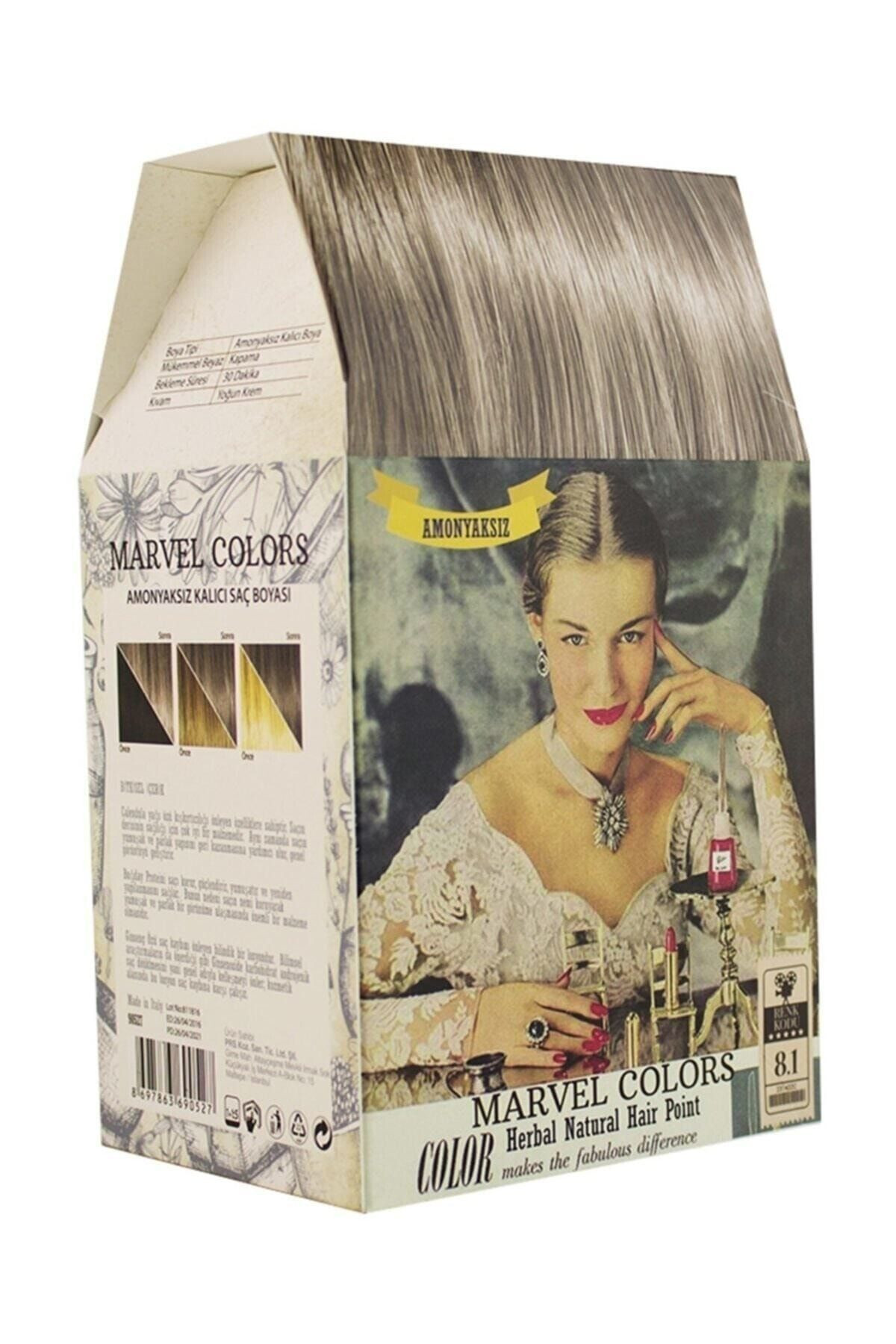 Marvel Colors Saç Boyası 8.1 Açık Küllü Kumral - idefix