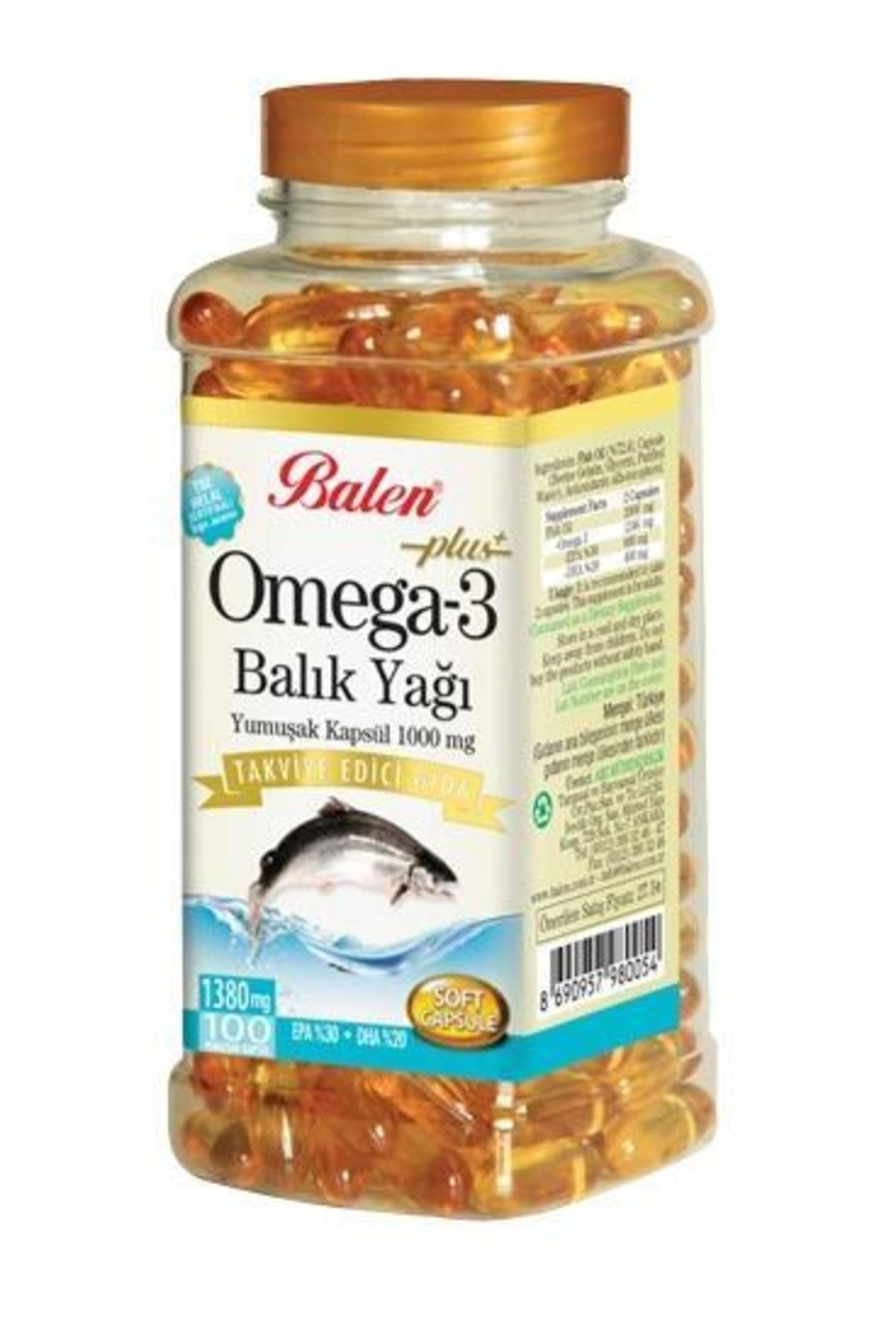 Balen Omega-3 Soft Jel 100 Kapsül