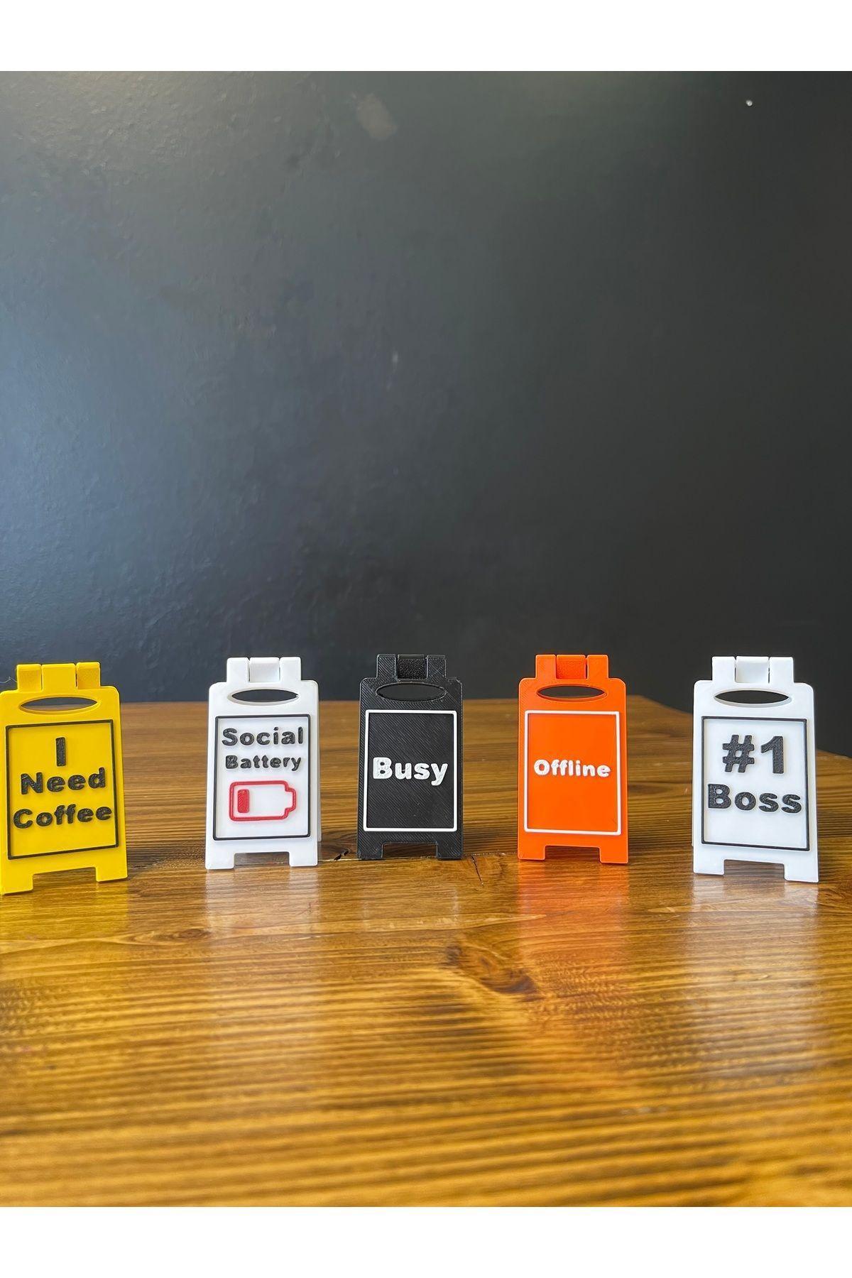 3Cup Design Komik Uyarı Levhaları-Eğlenceli Tabela-Komik Dekor-Eğlenceli Durum Levhaları-Komik ...