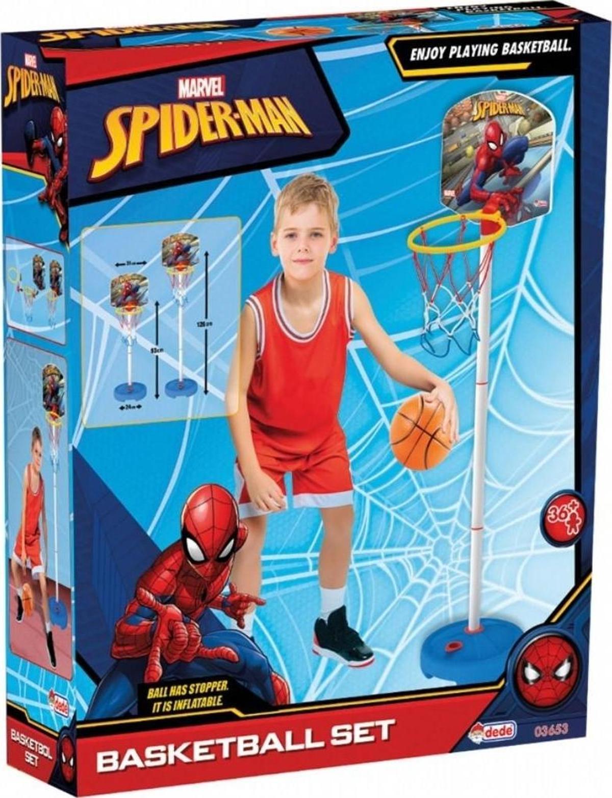 Dede Oyuncak Spiderman Küçük Ayaklı Baskte Potası 03653 - idefix