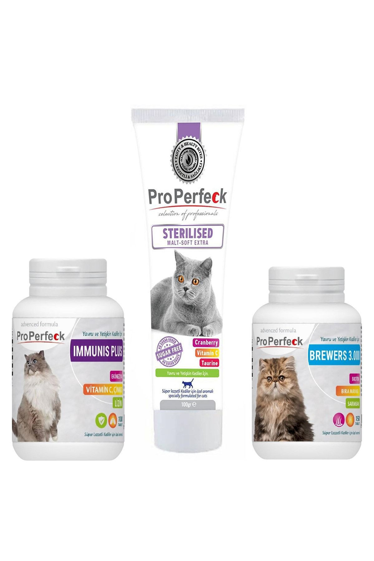 Sterilised Malt-soft Extra Paste 100 Gr + Immunıs Plus Tablet 100 Adet ...