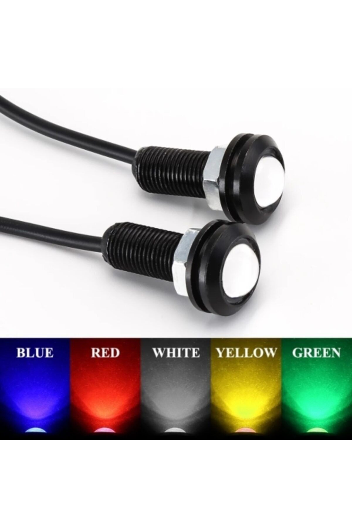 Balp 2 Adet Ayna Altı Led Kartal Göz Led Sarı Renk Led Sis Ledi Plaka ...