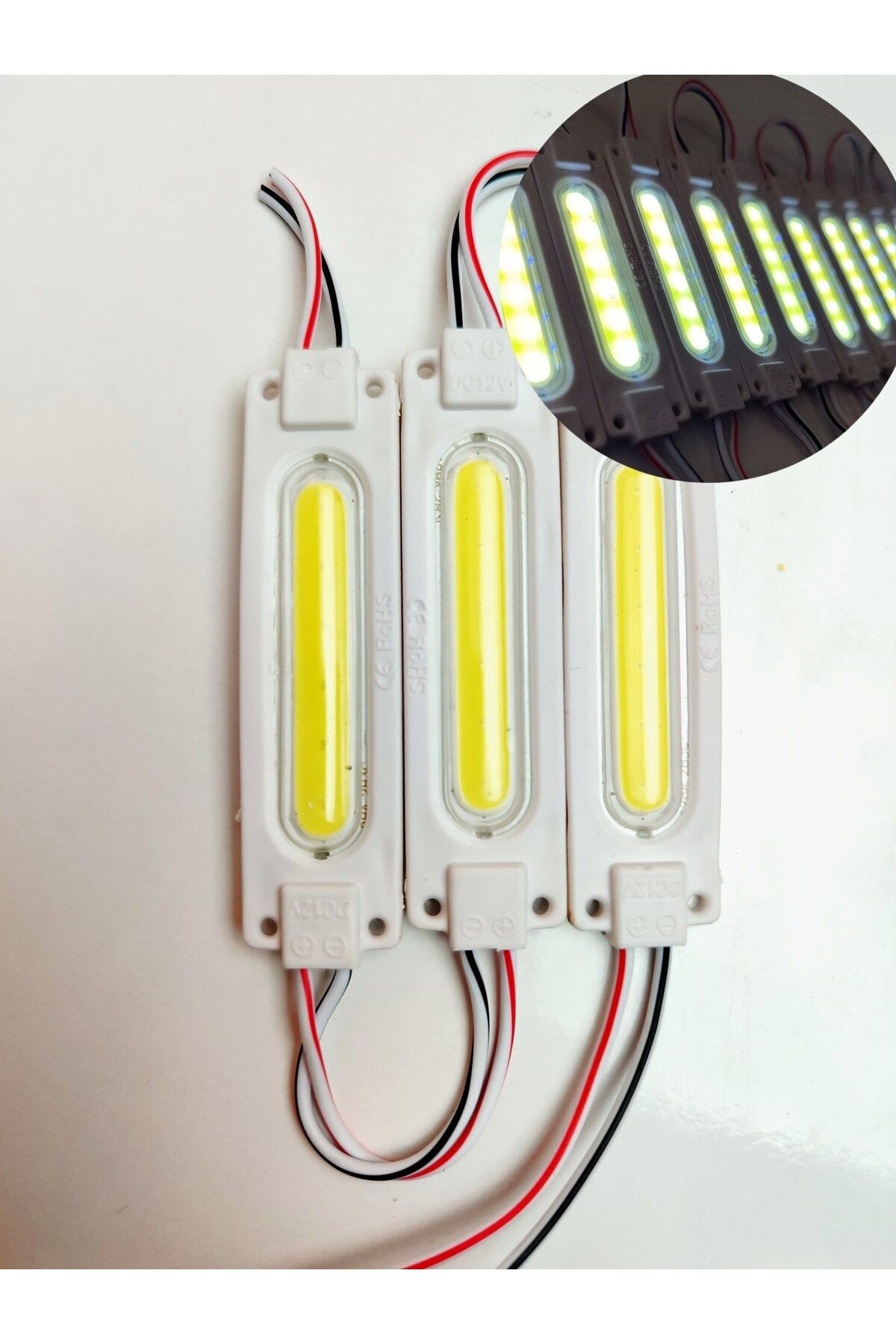 Balp Cob Ledli Su Geçirmez Mercekli Beyaz Neon Parmak Led 3 Adet - idefix