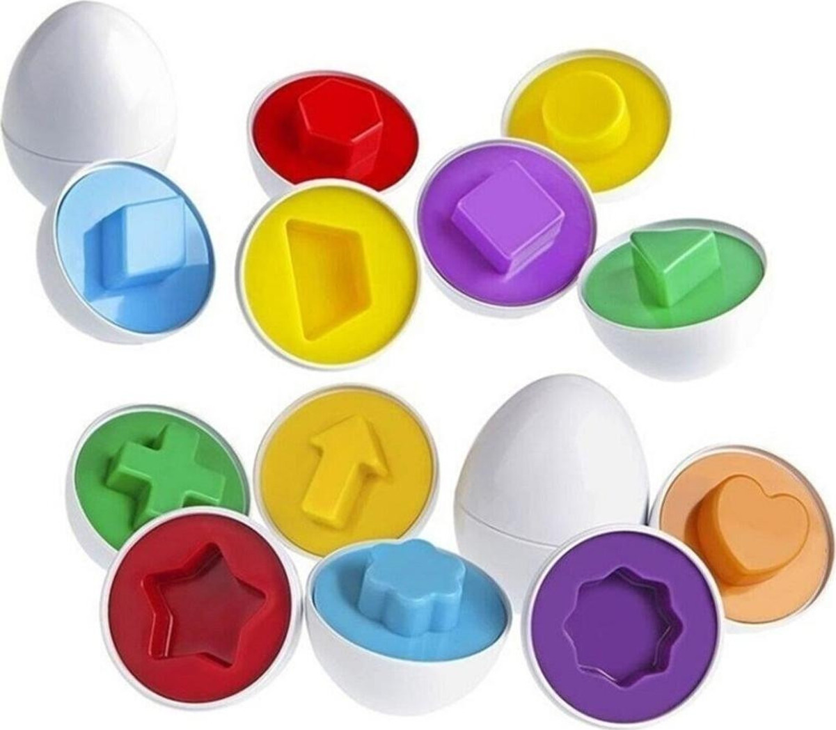 Bu-Bu Games Yumurta Eşleştirme 12 Parça Yumurta Eşleştirme Oyunu - idefix