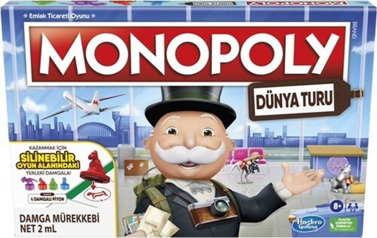 Hasbro Games Monopoly Dünya Turu Kutu Oyunu F4007 - idefix