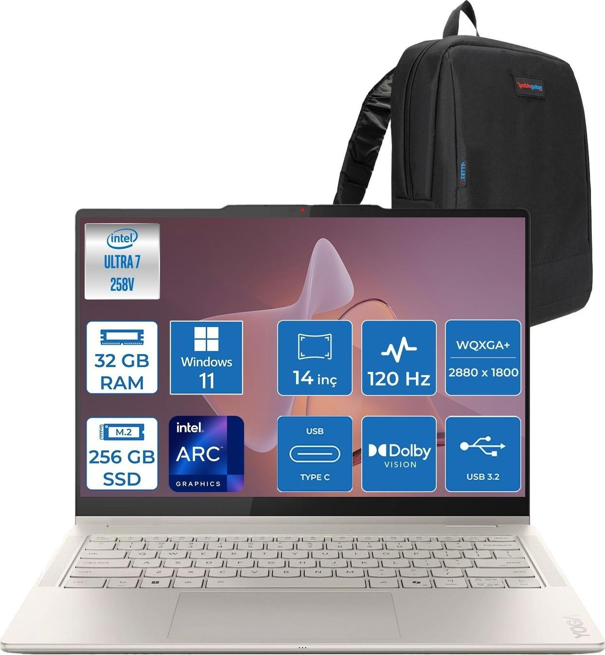 Lenovo Yoga 7 2-In-1 14ILL10 Intel Core Ultra 7 258V 32GB 256GB SSD ...