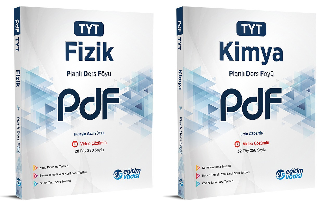 Eğitim Vadisi 2024 Tyt Fizik + Kimya Pdf Planlı Ders Föyü Seti 2 Kitap - undefined Kitabı ...