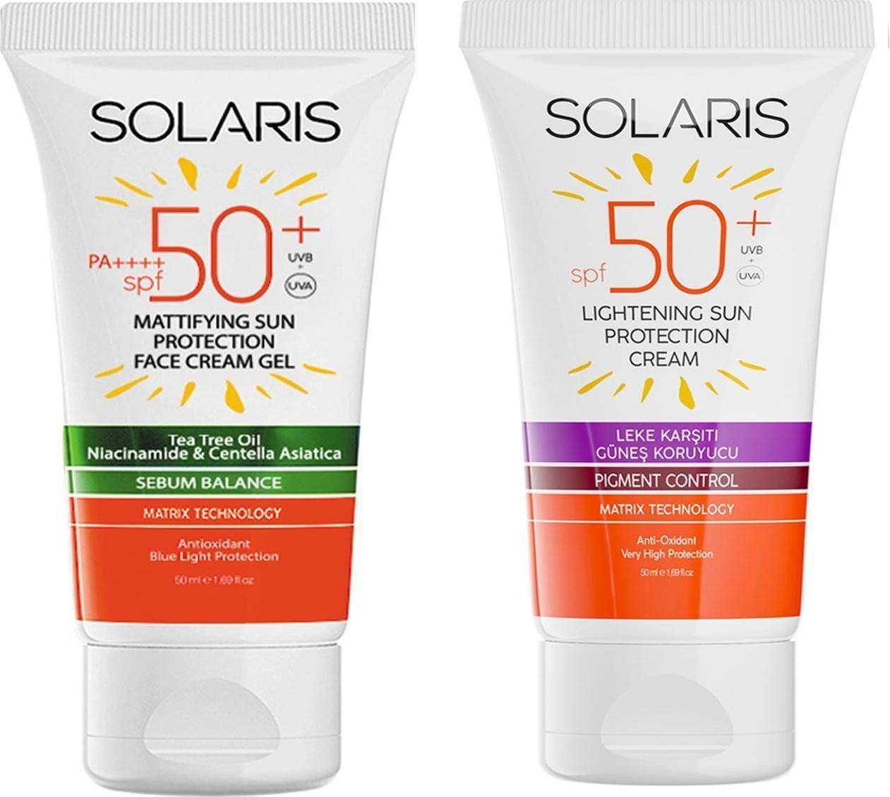Solaris Yağlı Cilt Tipleri İçin Jel Güneş Kremi (Mat) SPF 50+ (50 ml ...