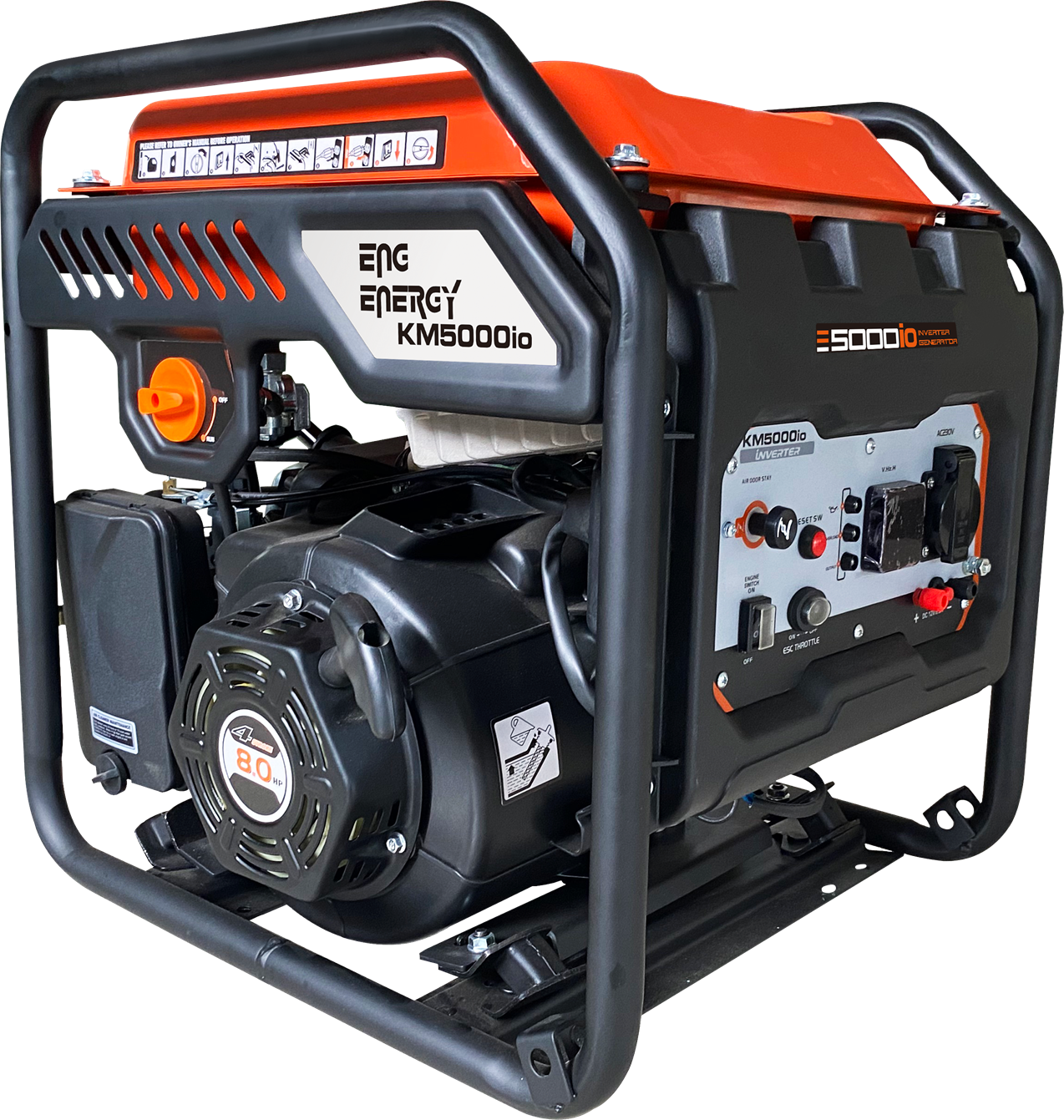 Energy KM 5000 IQ Benzinli Monofaze Marşlı İnverter Jeneratör - idefix