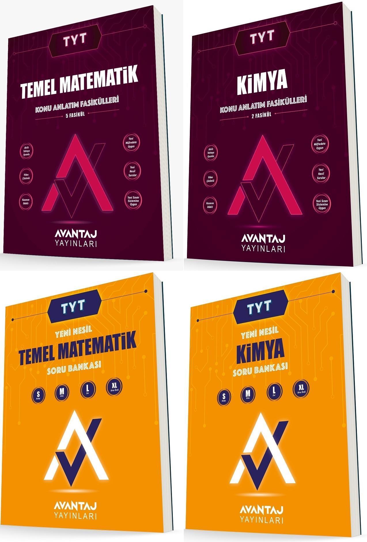 Avantaj Tyt Matematik + Kimya Konu + Soru Seti Seti 4 Kitap 2023 ...