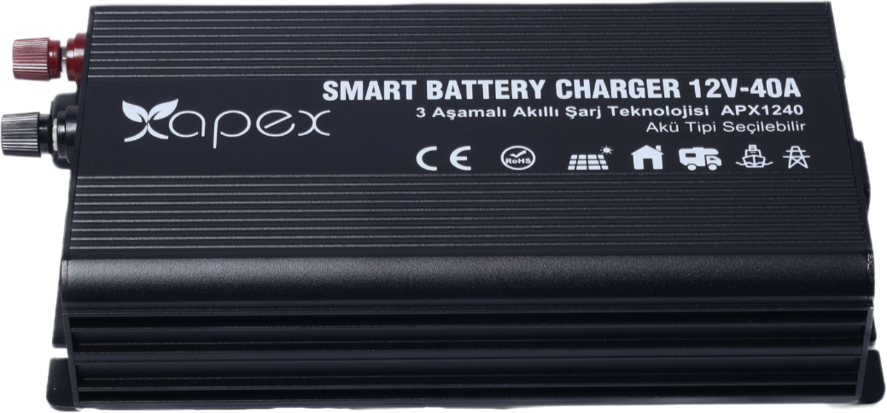 Apex 12V 40A Smart AC-DC Akü Şarj Cihazı - idefix