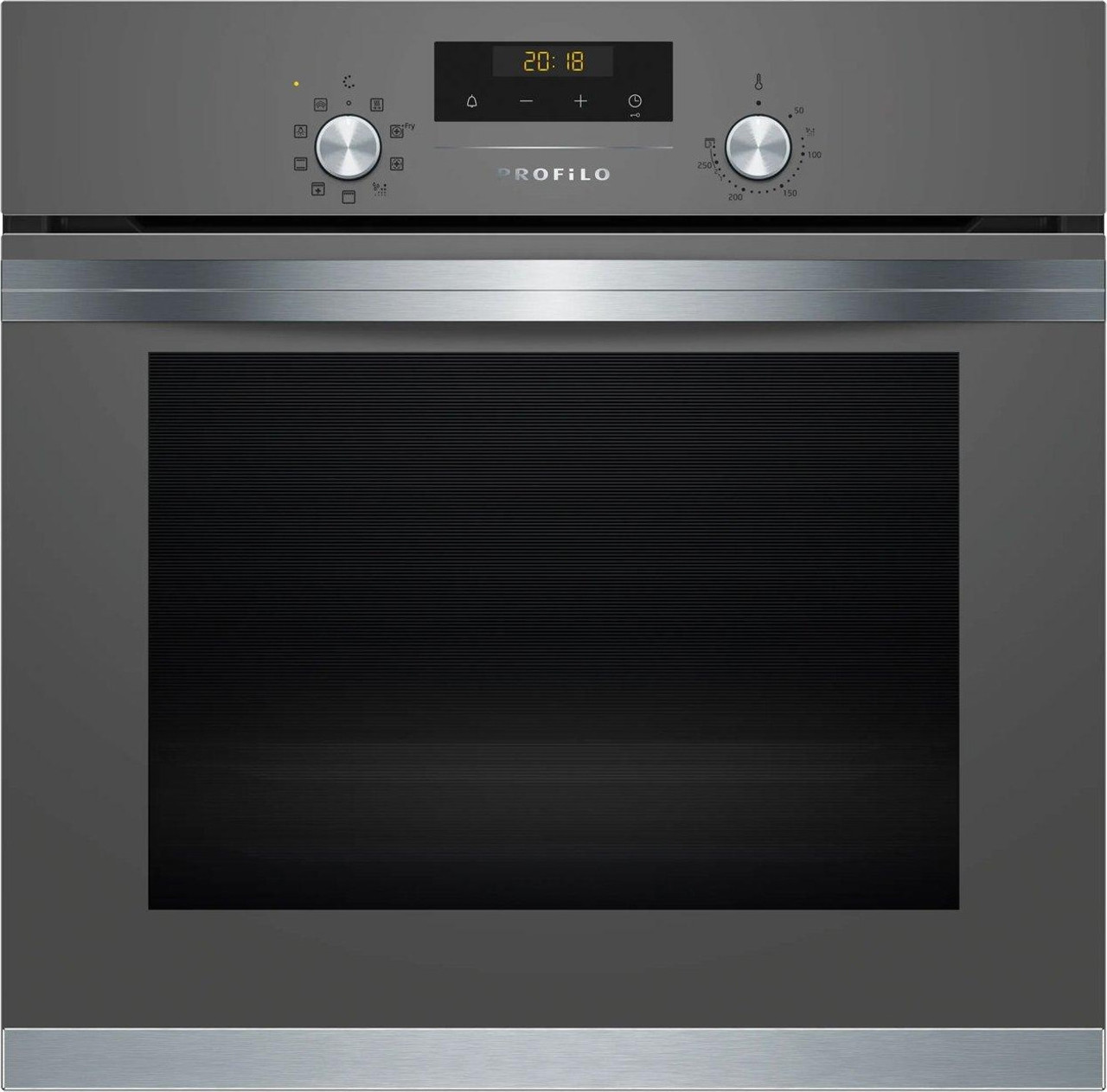 Profilo FRSA325G1 3D Fry 6 Programlı Gri Ankastre Fırın - idefix