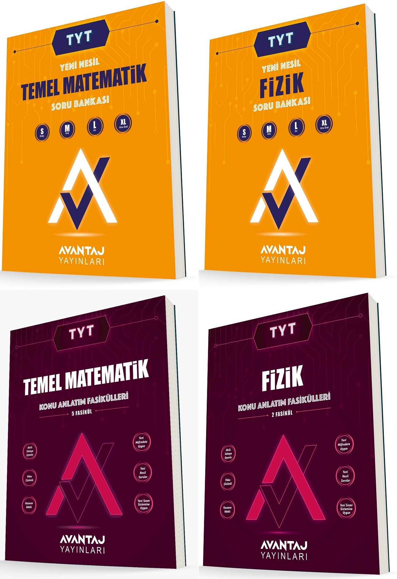 Avantaj Tyt Matematik + Fizik Konu + Soru Seti Seti 4 Kitap 2023 ...