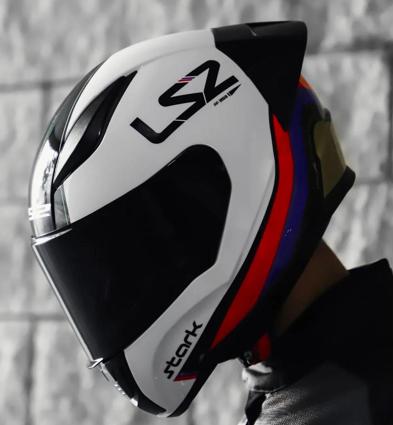 Ls2 Rapid Stark Race Full Face Motosiklet Kaskı Yarış Spoiler + Şeffaf ...