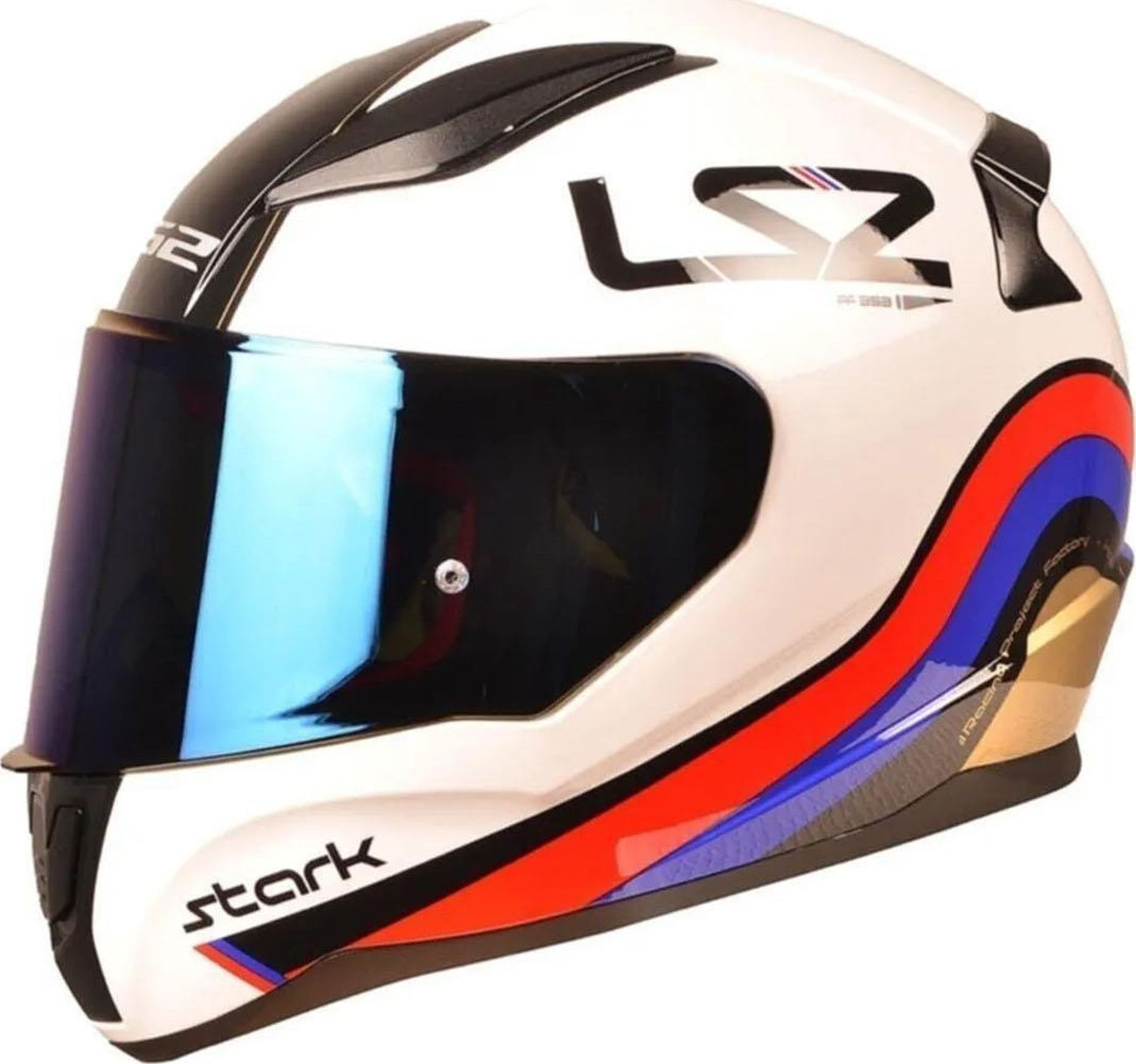 Ls2 Rapid Stark Full Face Motosiklet Kaskı - Gökkuşağı Vizörlü - idefix