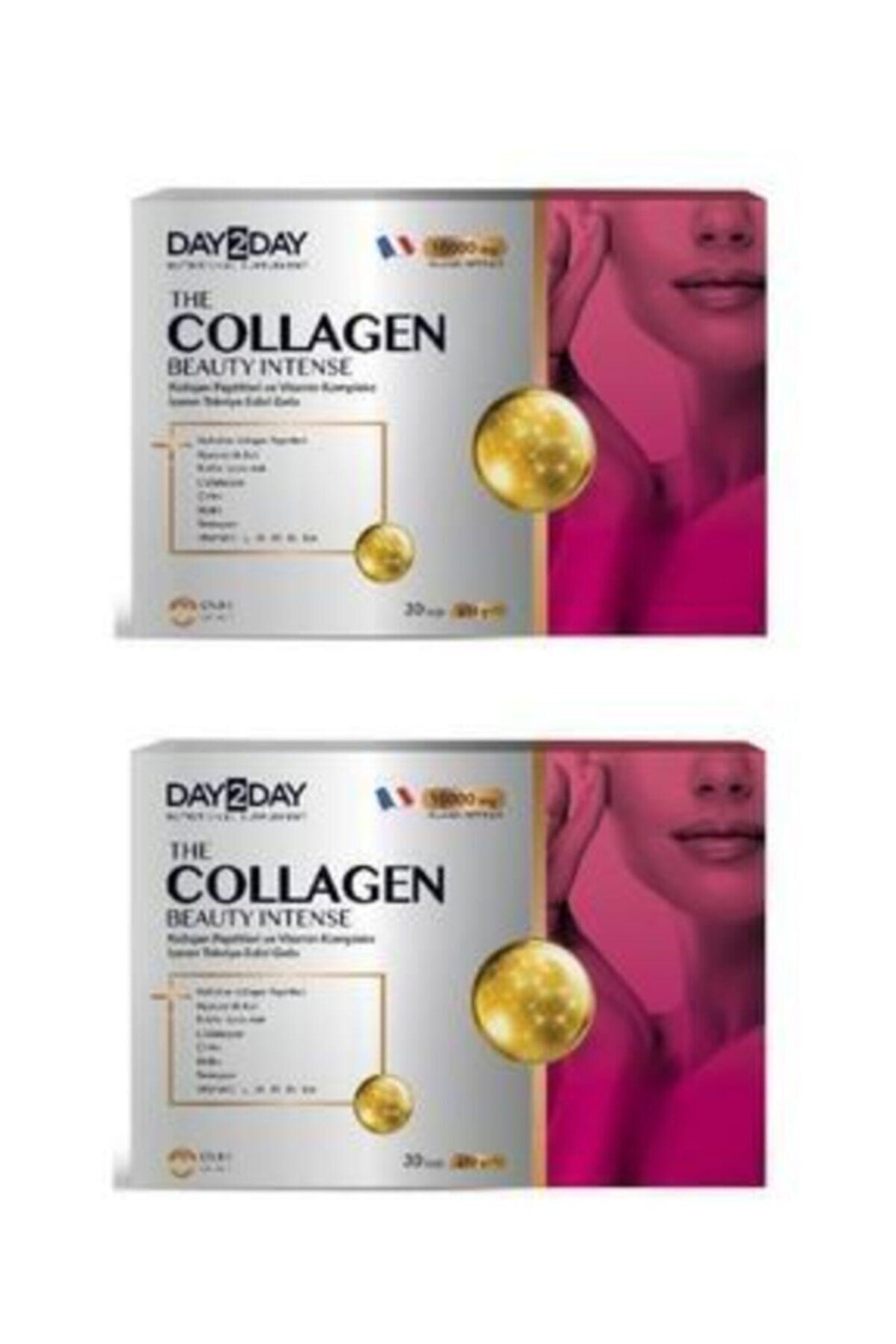Day2Day The Collagen Beauty Intense Çilek Aromalı 30 Saşe 2 Adet