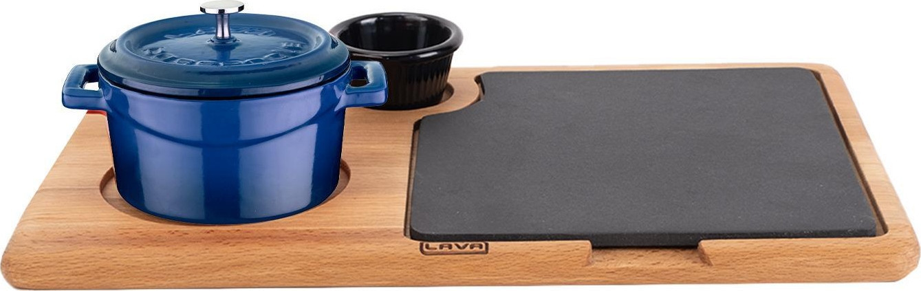 Yuvarlak Mini Tencere Döküm Demir Yekpare Kulplu Trendy Serisi Kayın ...