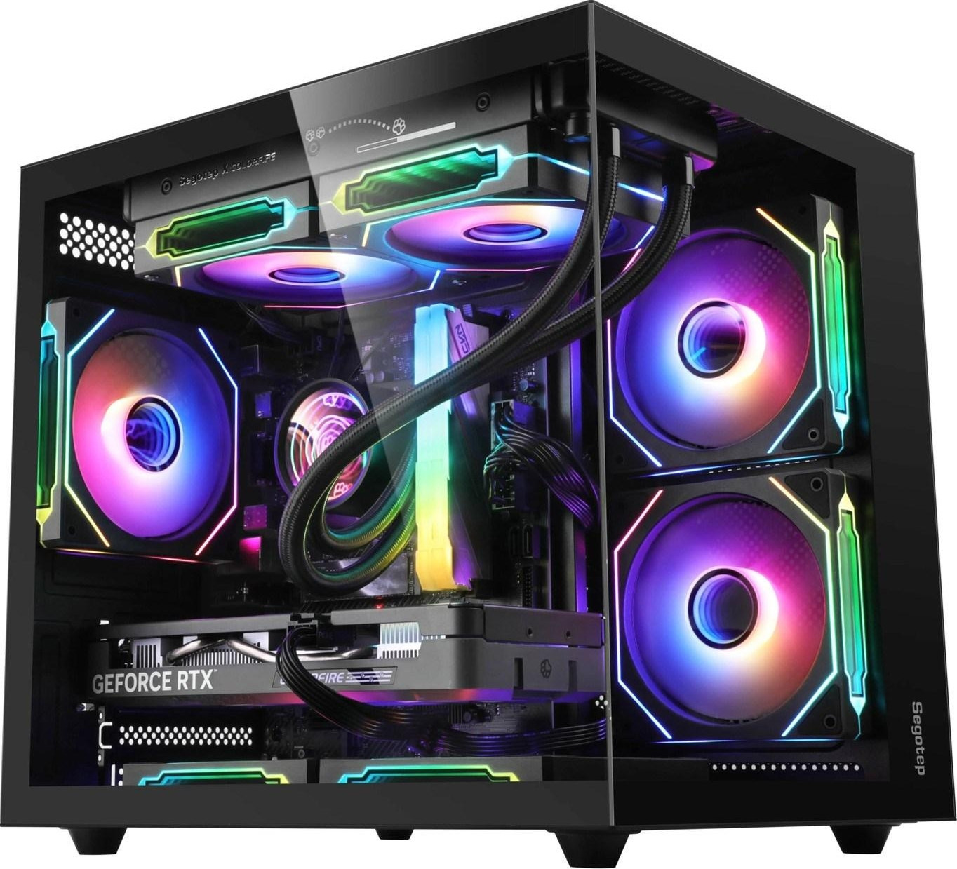 SEGOTEP BRAVE W1 SİYAH 750W 80+ BRONZE PCIE 5.0 MİDİ TOWER GAMİNG KASA ...