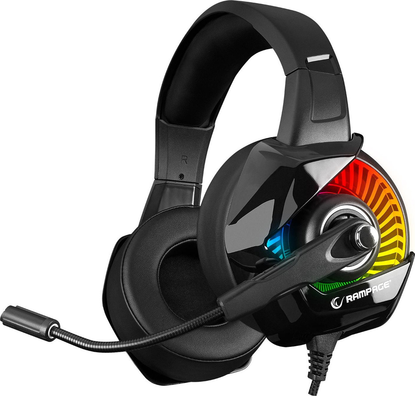 Rm-K66 Typhoon Siyah Usb 7,1 Version Rgb Ledli Gaming Oyuncu Mikrofonlu ...