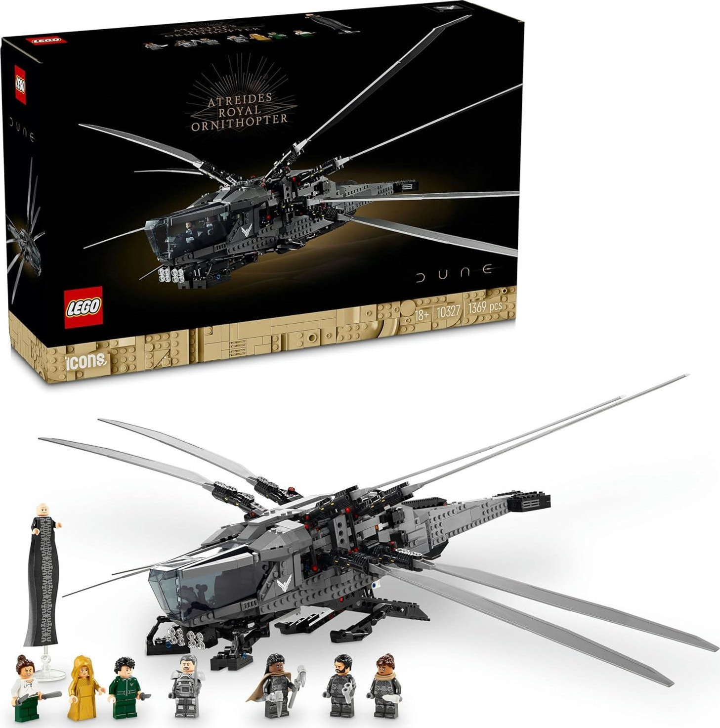 Lego Icons Dune: Çöl Gezegeni Atreides Royal Ornithopter 10327 ...