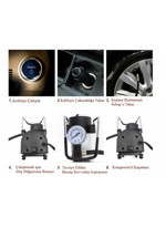 Sebura Hava Kompresörü Taşınabilir Lastik Şişirme Pompası Oto Araç ...