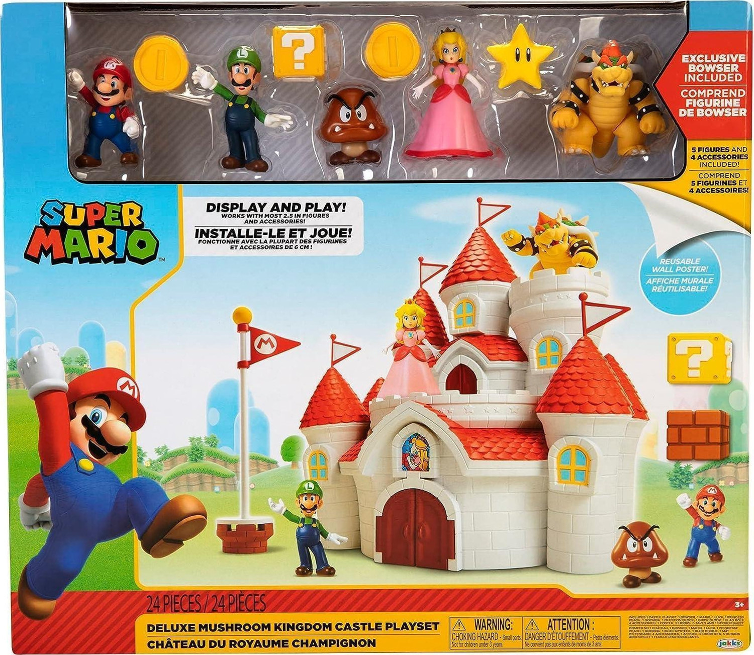 Jakks Pacific Nintendo Super Mario Deluxe Mantar Krallığı Kalesi Oyun ...