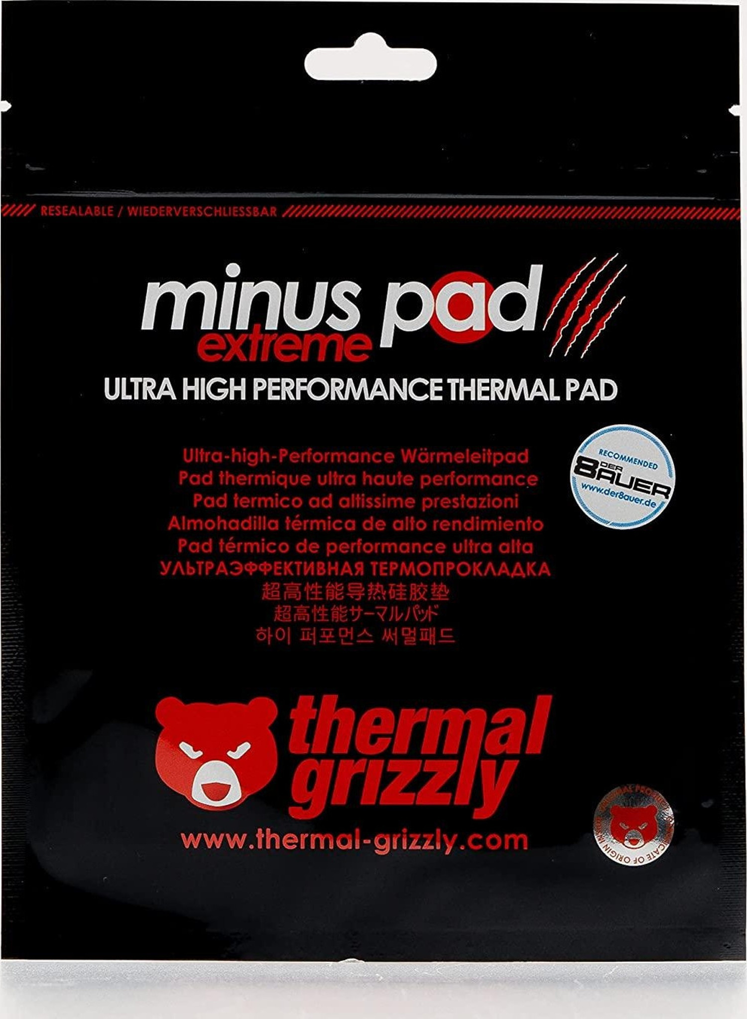 Thermal Grizzly Minus Termal Pad Extreme 120x20x1.5mm - idefix