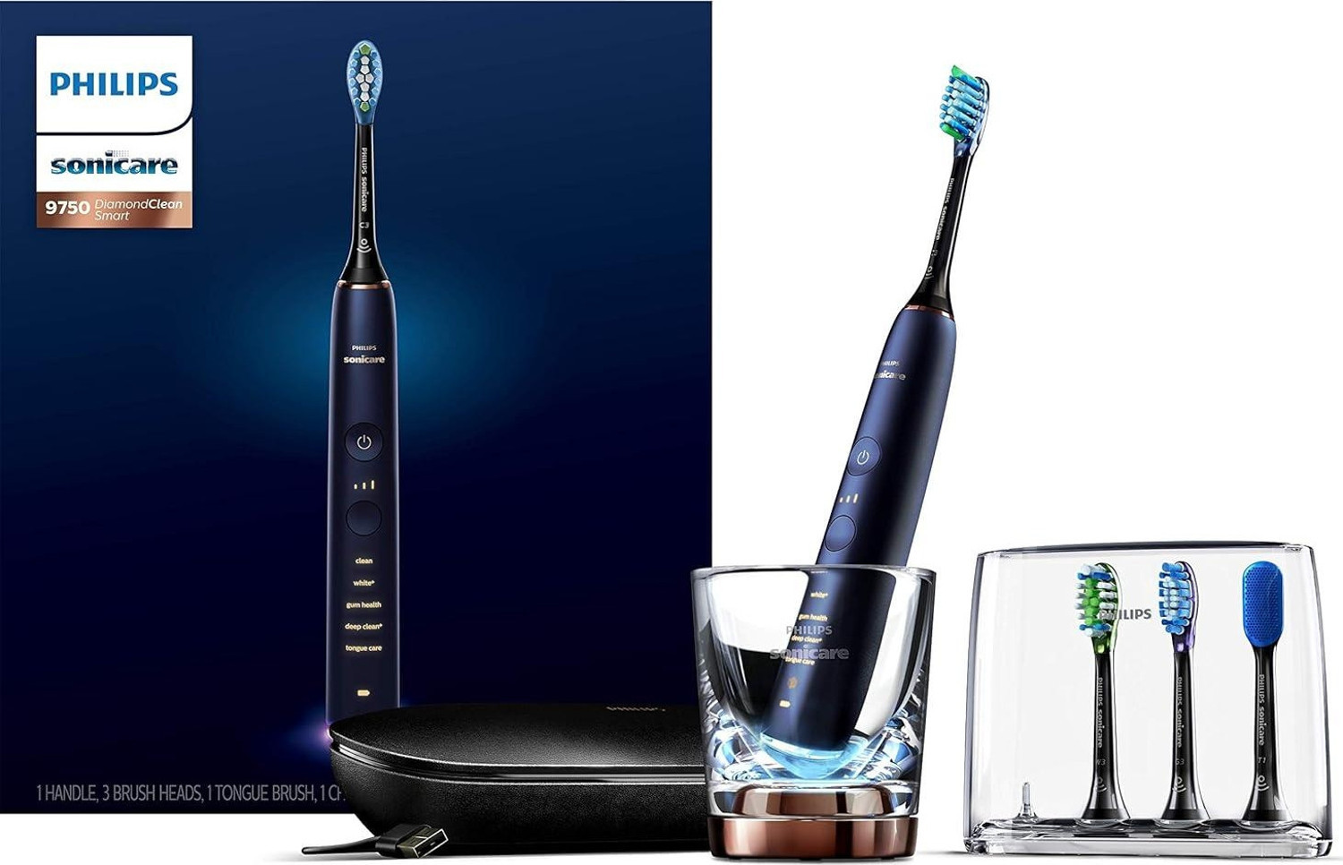 Philips Sonicare DiamondClean Smart 9750 Elektrikli Diş Fırçası - Mavi ...