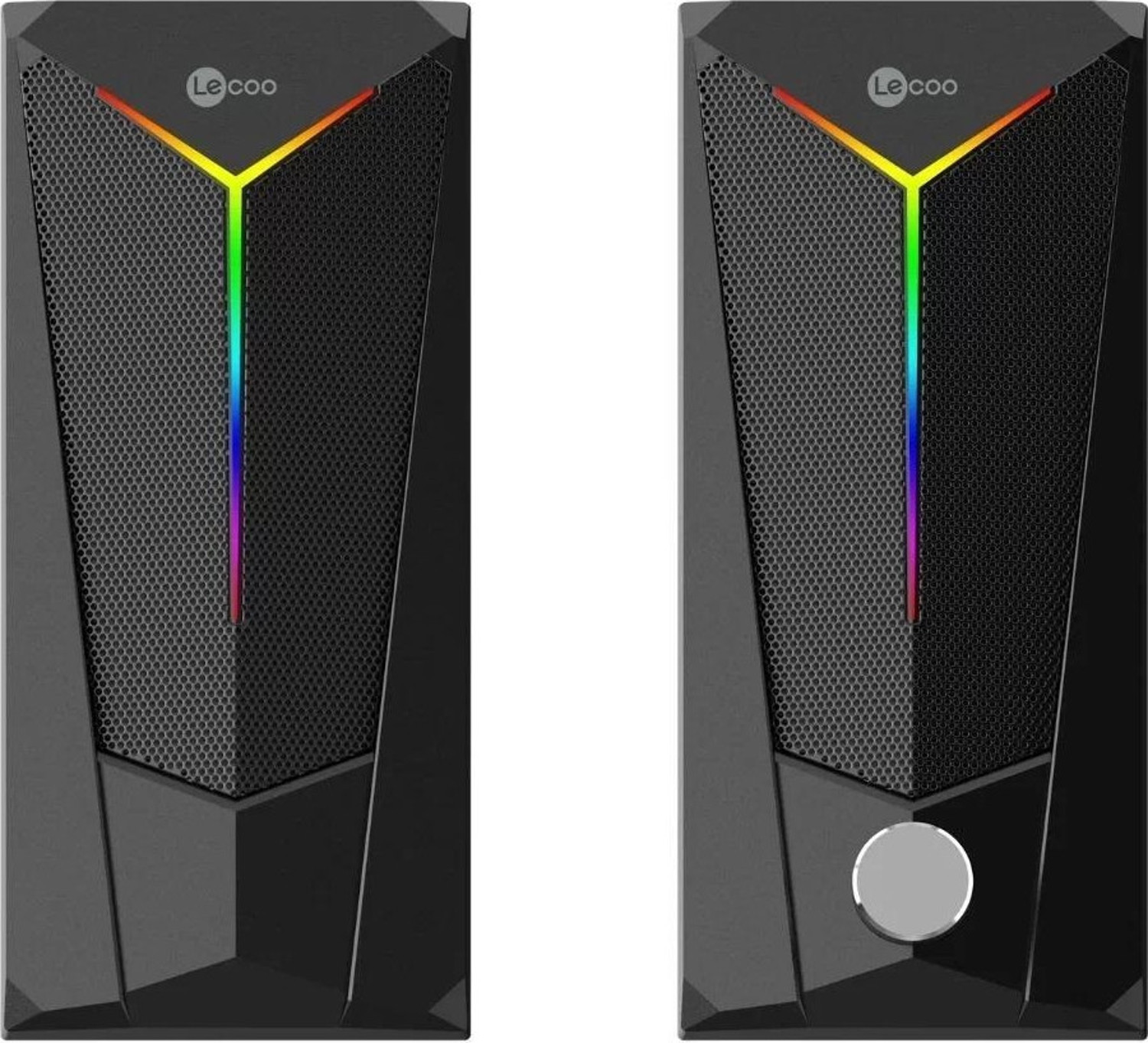 Lenovo LECOO DS104 1+1 Siyah 6w RMS Hoparlör RGB Ledli