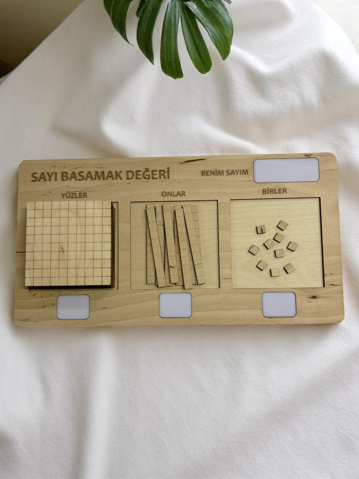 Mind of toys Ahşap Basamak Değeri Öğrenme Seti, Sayı ve Basamak Değeri ...