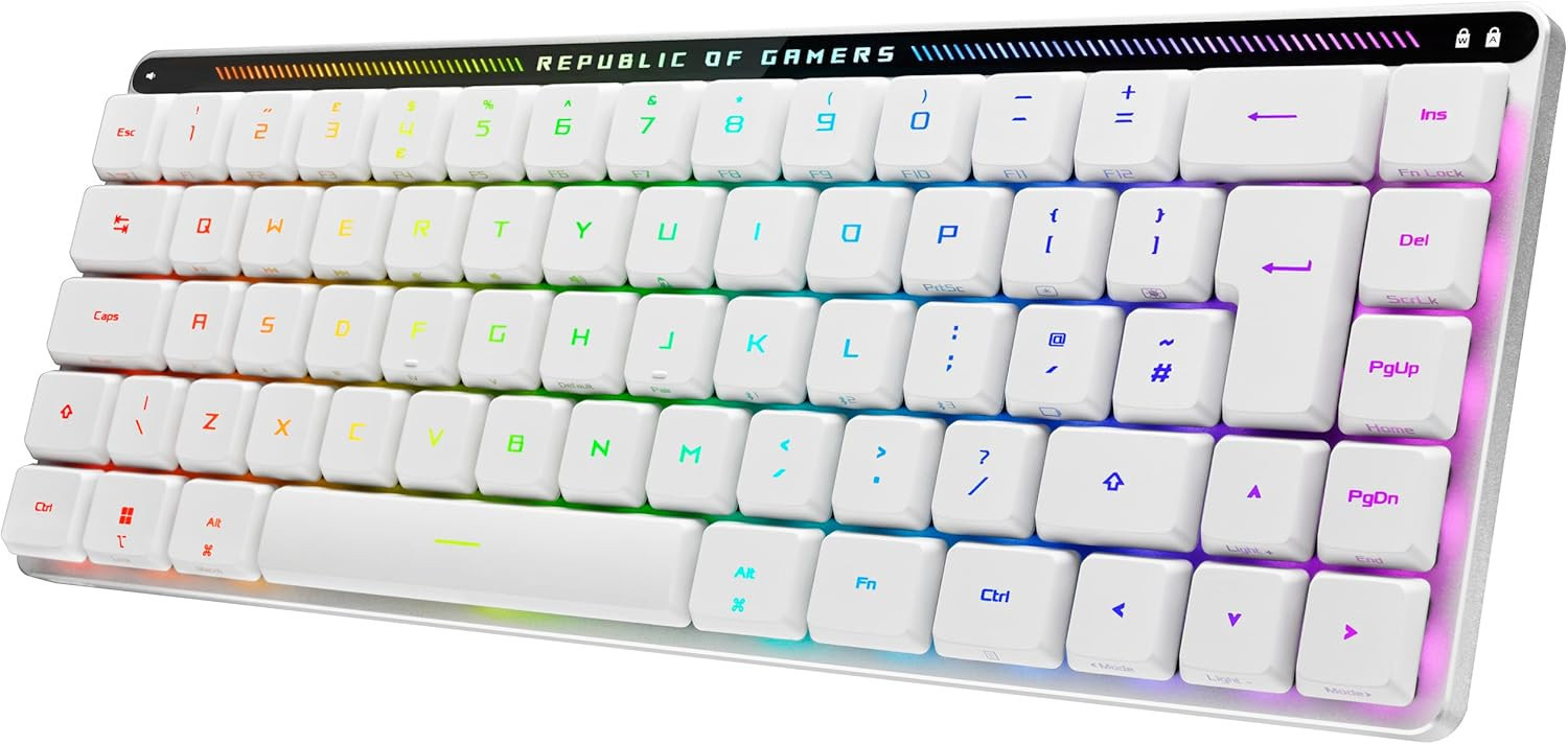Asus Rog Falchion Rx Wireless Low Profile Aura Sync Oyuncu Klavyesi