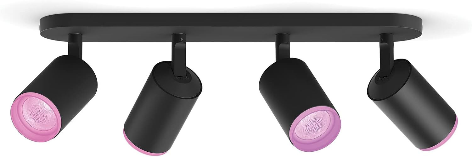 Philips Hue Fugato Plate/Spiral Lamba Ve Akıllı Led Ampuller, Siyah ...