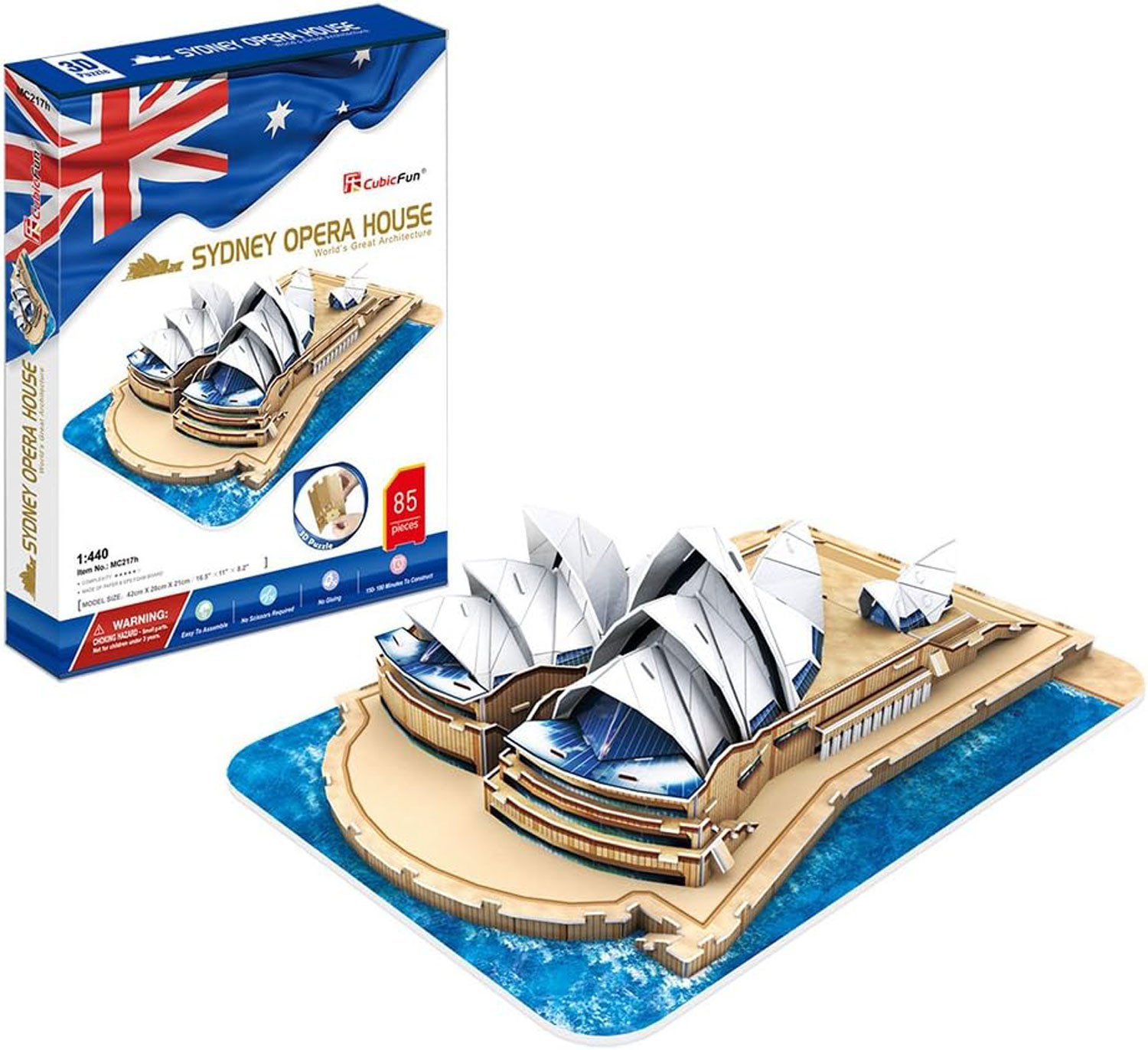 Sydney Opera Binası 3D Puzzle 71 Parça Cubic Fun Sydney Opera House ...