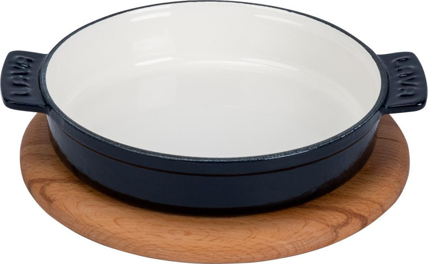 Lava Döküm Yuvarlak Güveç Kabı Döküm Demir Yekpare Çift Kulplu Kayın ...