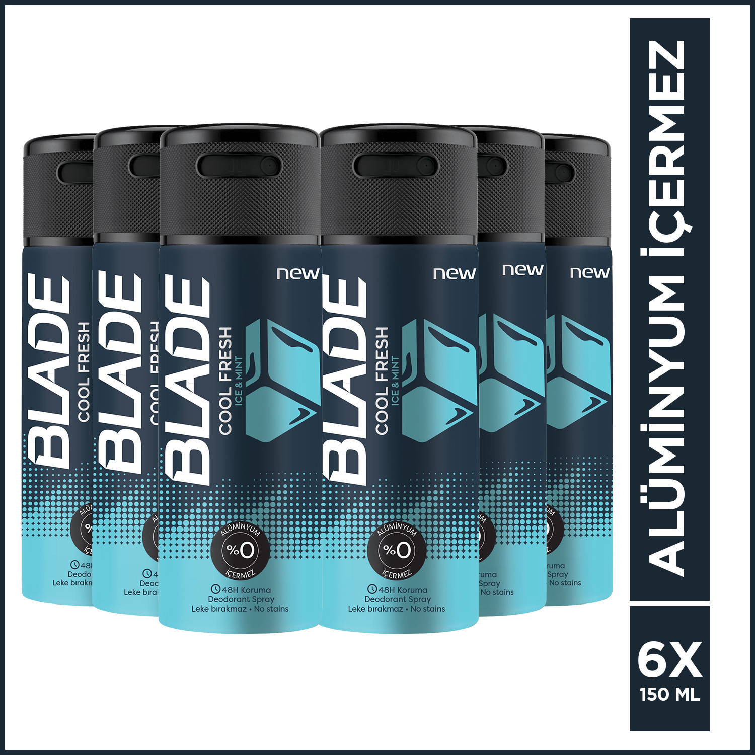 Blade Cool Fresh Deodorant 6x150ml - idefix