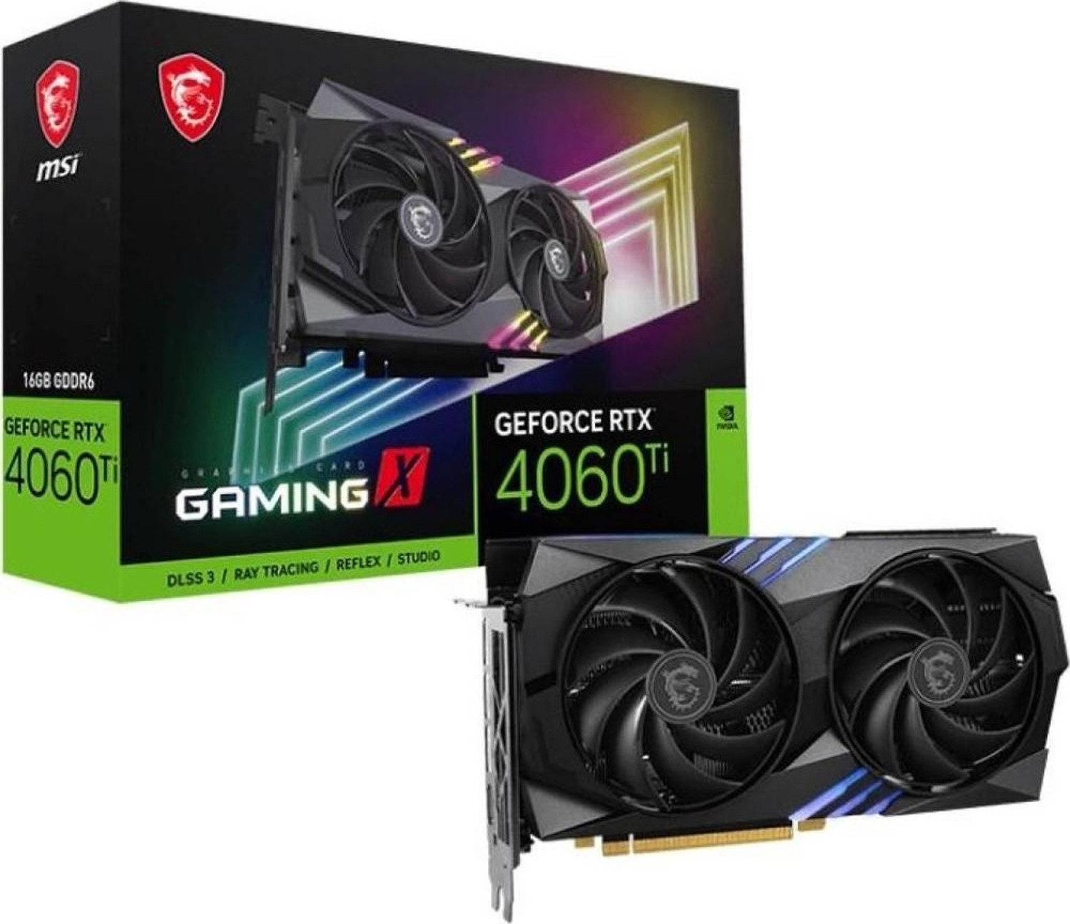 Msı Vga Geforce Rtx 4060 Tı Gamıng X 16G Rtx4060Tı 16Gb Gddr6 128B Dx12 ...