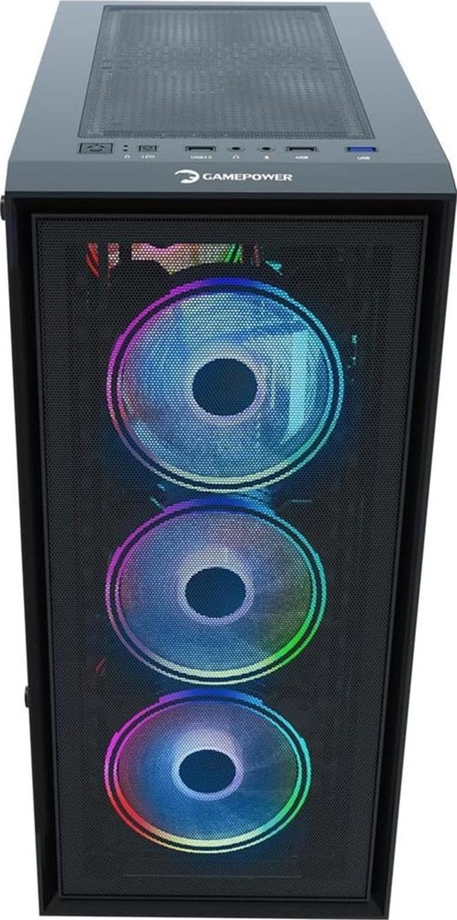 GamePower Manta 4 x 120mm A-RGB Fan Gaming mATX Kasa - idefix