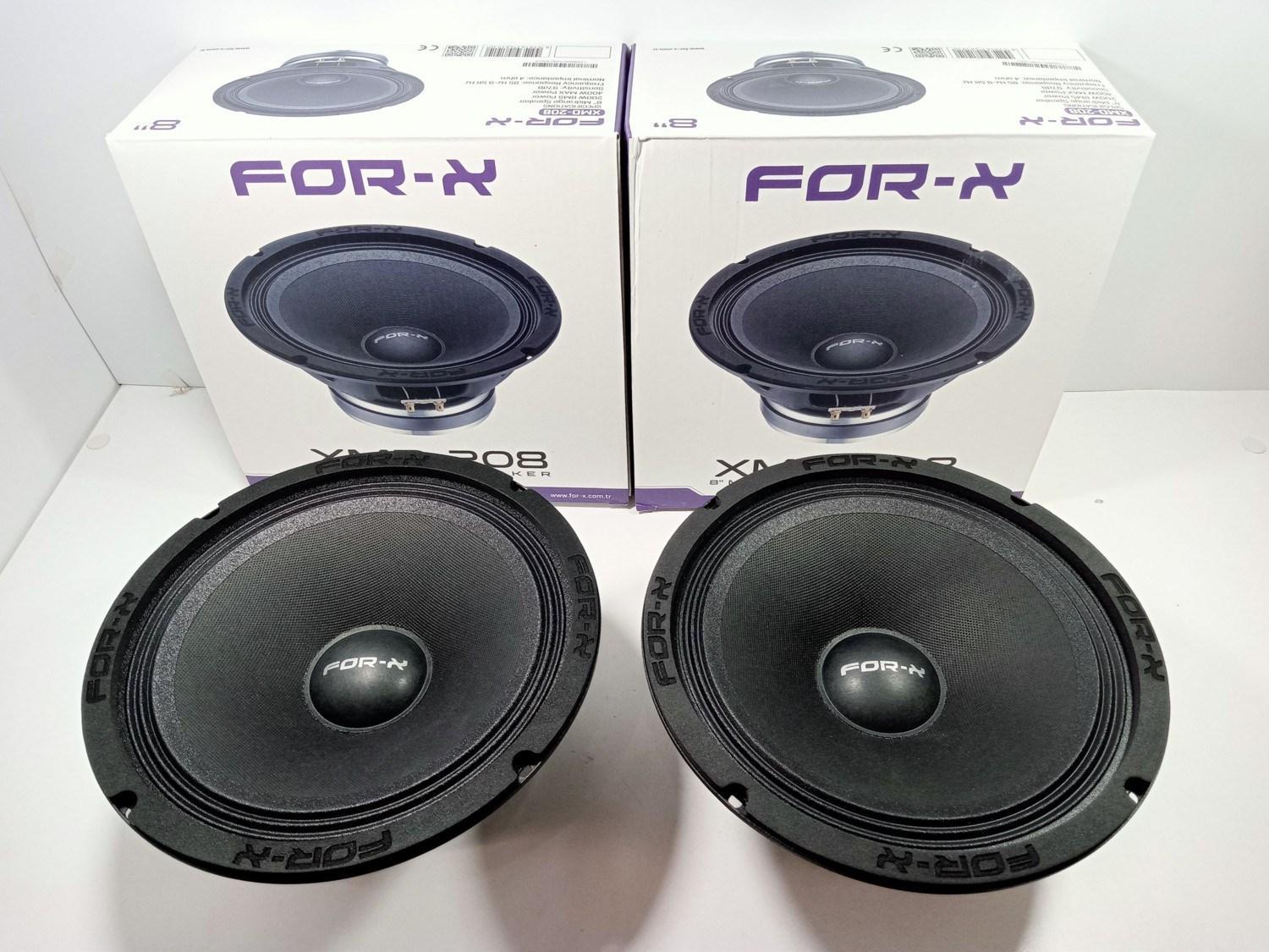 For-x 20CM Midrange – For-X 400W 200RMS Midrange Hoparlör – For-X XMD-208 Prof Midrange - idefix