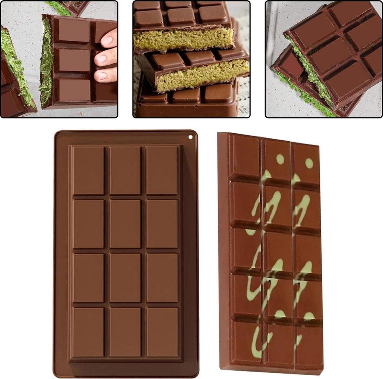 Silikon Kalıp Dubai Çikolata Bar ve Kek Büyük Boy Derin Tablet Dubai ...