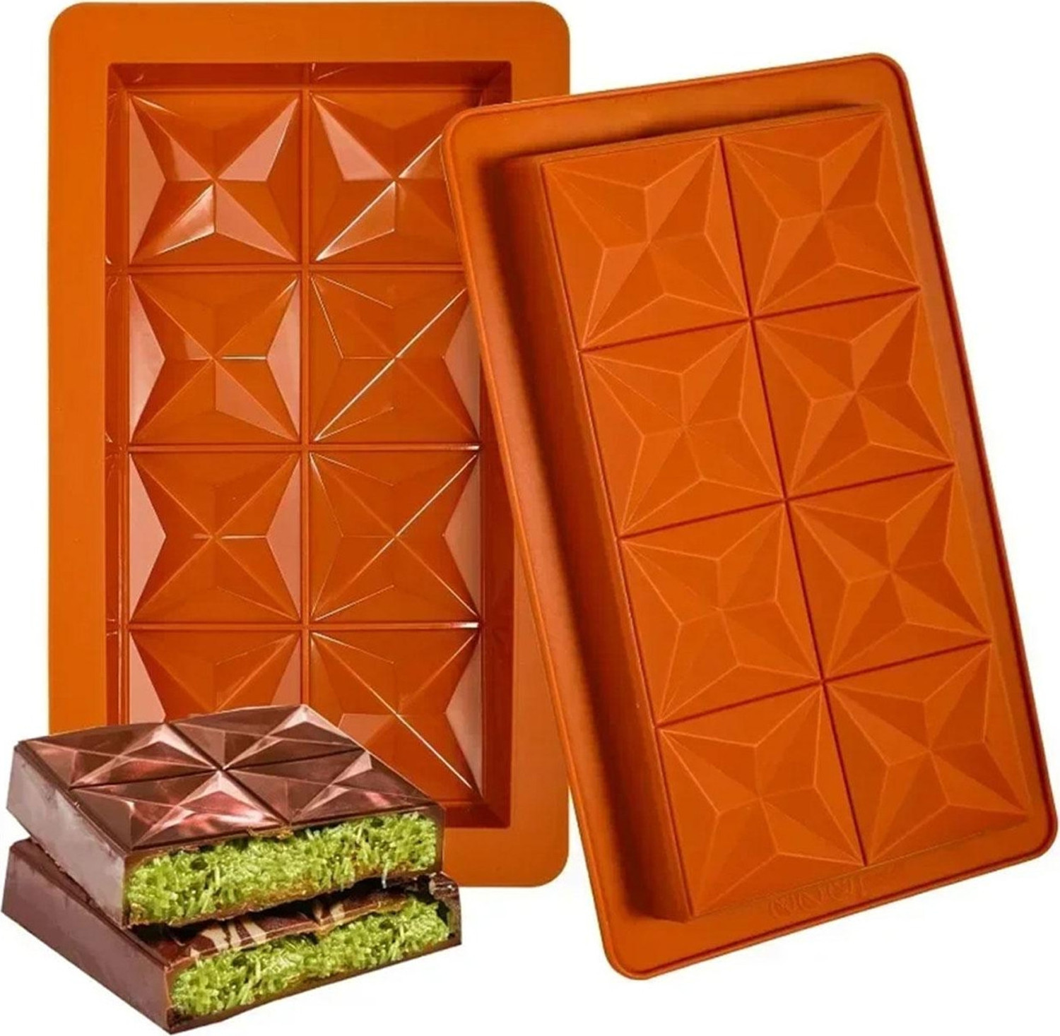 Silikon Kalıp Dubai Çikolata ve Kek Yıldız Desenli Büyük Tablet Dubai ...