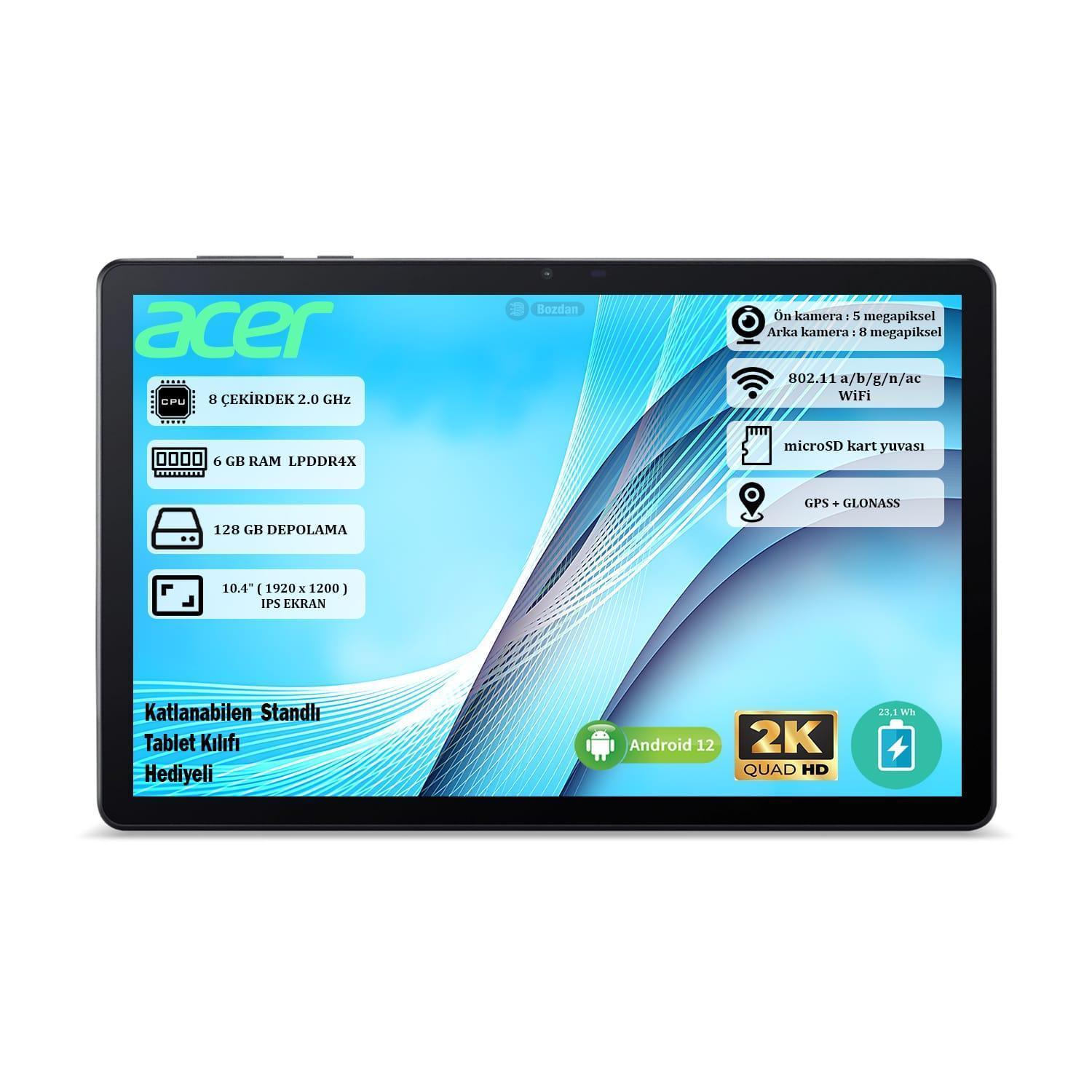 Acer Iconia Tab P10 NT.LG1EY.001 128 GB 10.4" Tablet - idefix