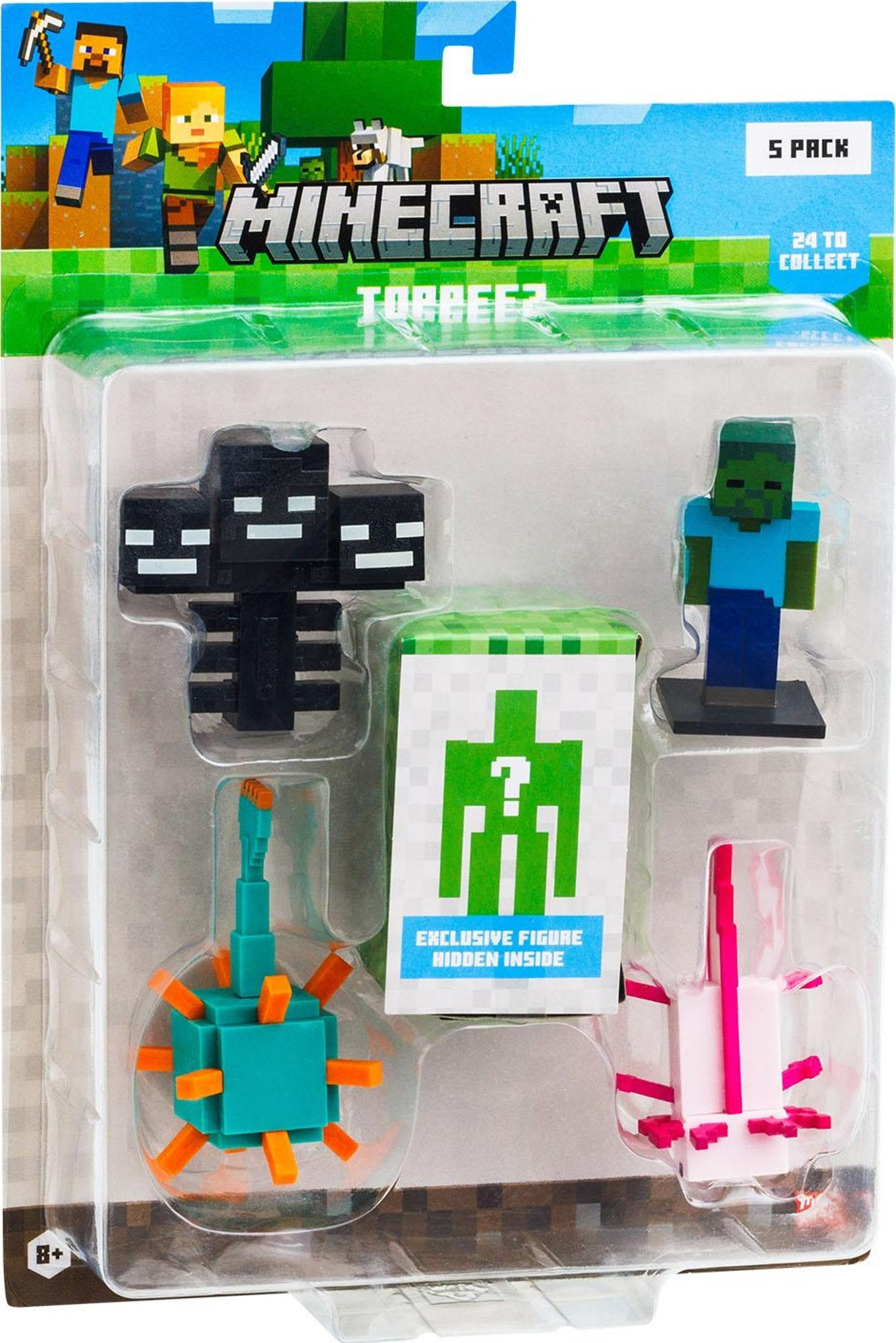 Minecraft 3D Figür Toppeez 5'li Set MC2040 Model 1 - idefix