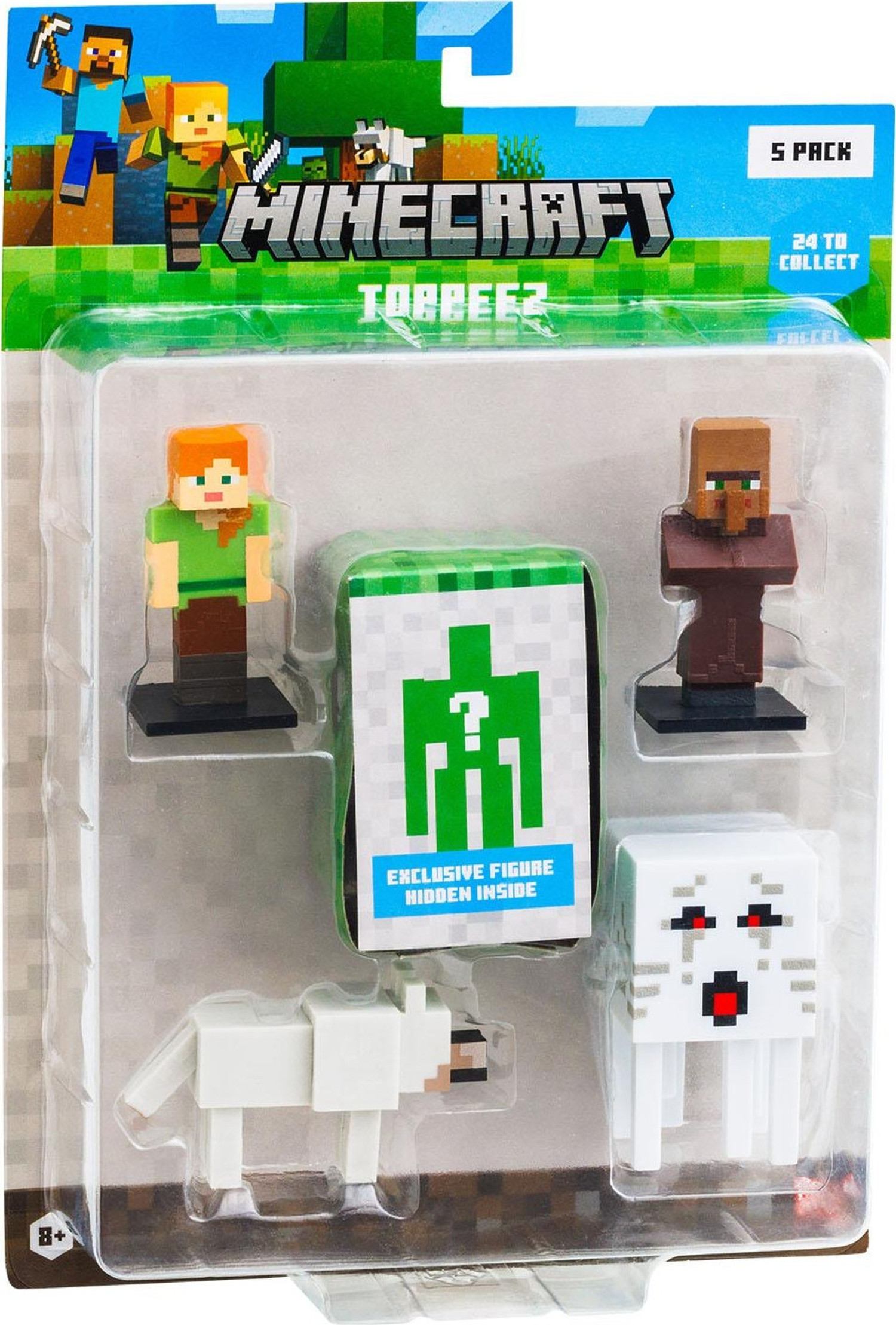 Minecraft 3D Figür Toppeez 5'li Set MC2040 Model 3