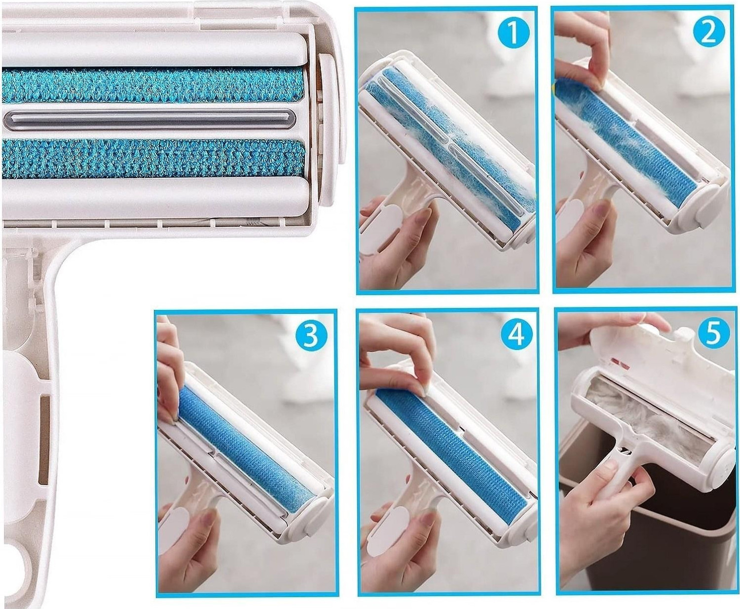 Kedi Köpek Evcil Hayvan Tüy ve TOZ Temizleyici Kıl Toz Toplayıcı Elbise ...