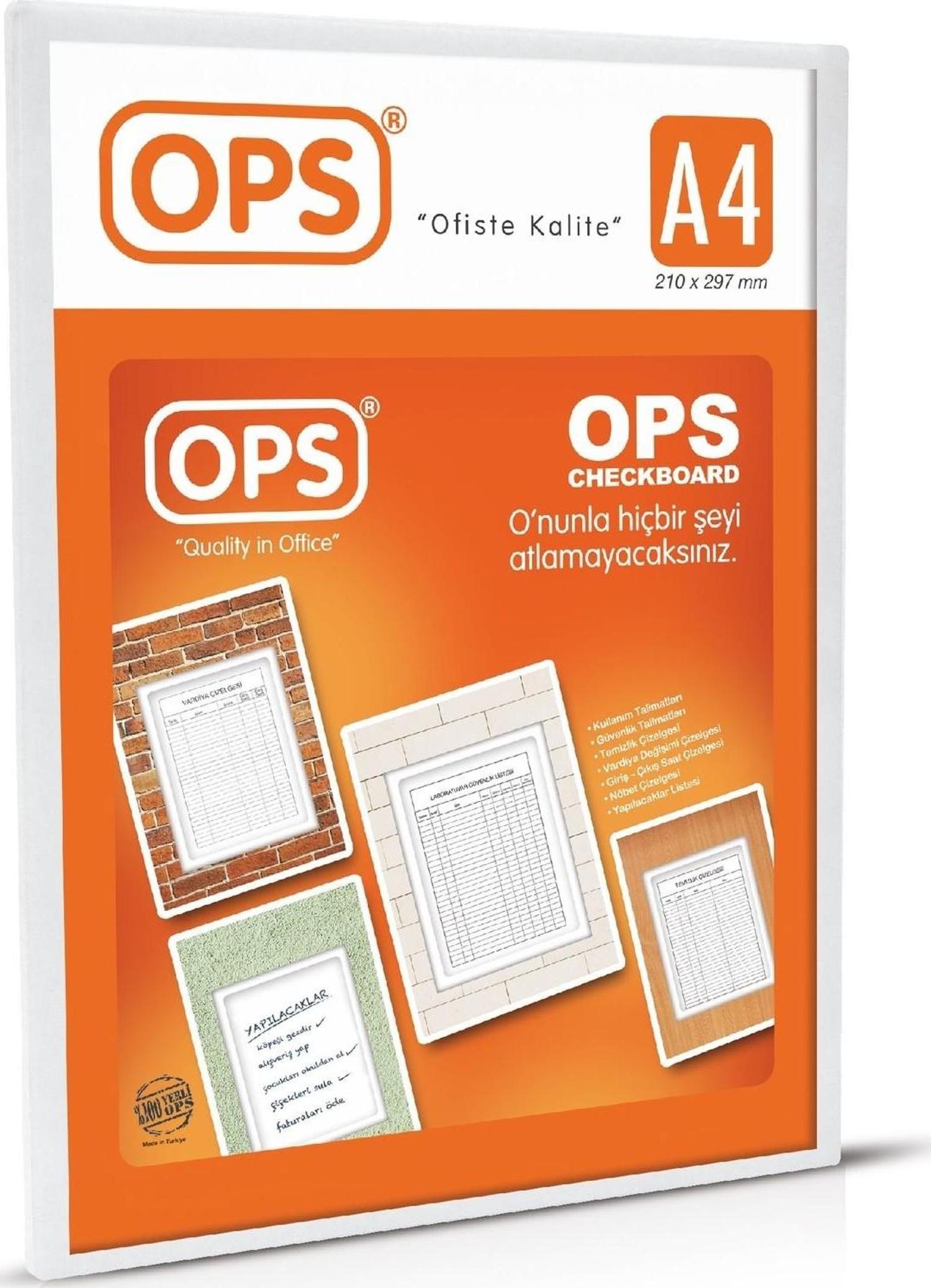 Ops Duvar Tipi Afiş Taşıyıcı A4 Dp071 - idefix