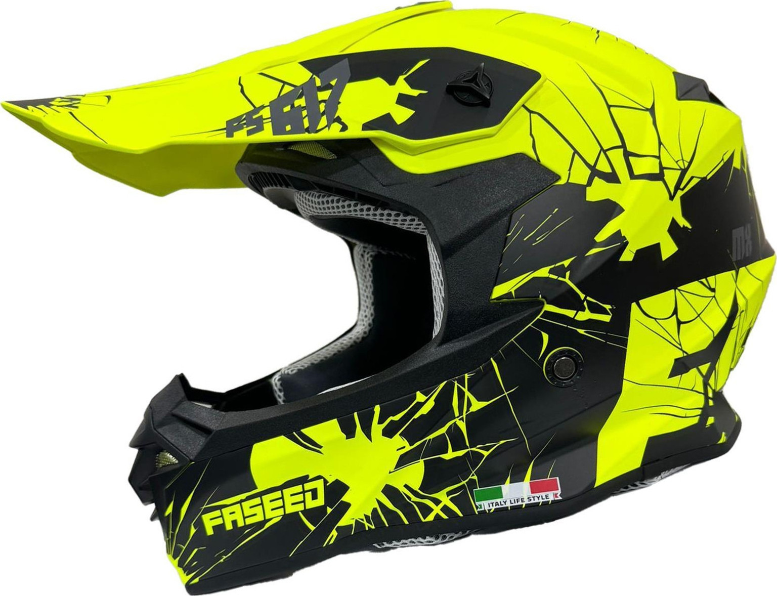 Sway 617 Full Face Cross Kapalı Bisiklet Motosiklet Kaskı XL Beden Sarı ...